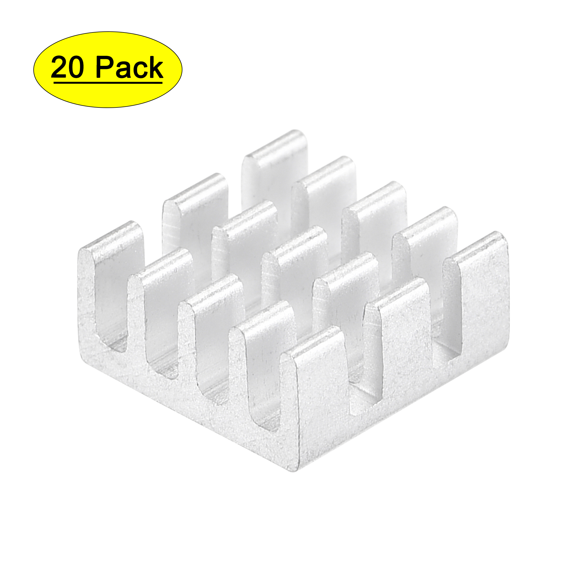 Uxcell 11x11x5mm Aluminum Heatsink Electronic Radiators for MOS IC Chip ...