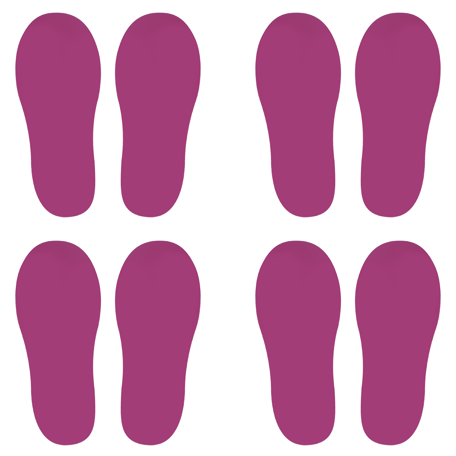 Uxcell 11x4.3" Footprints Floor Stickers Footprint Wall Stair Decal ...