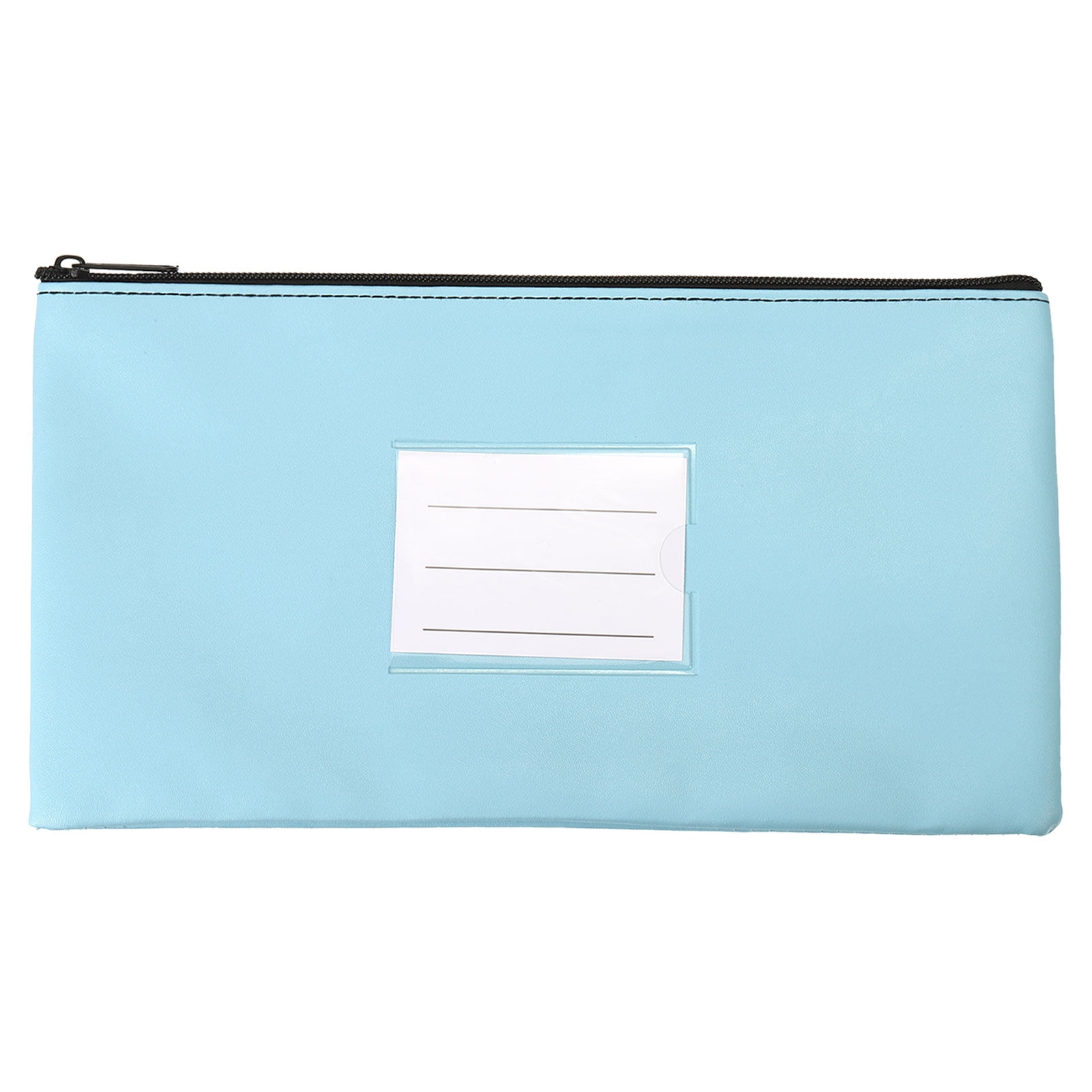 Yellow Folders 11x6" Money Bank Deposit Bag With Zipper Leatherette ...