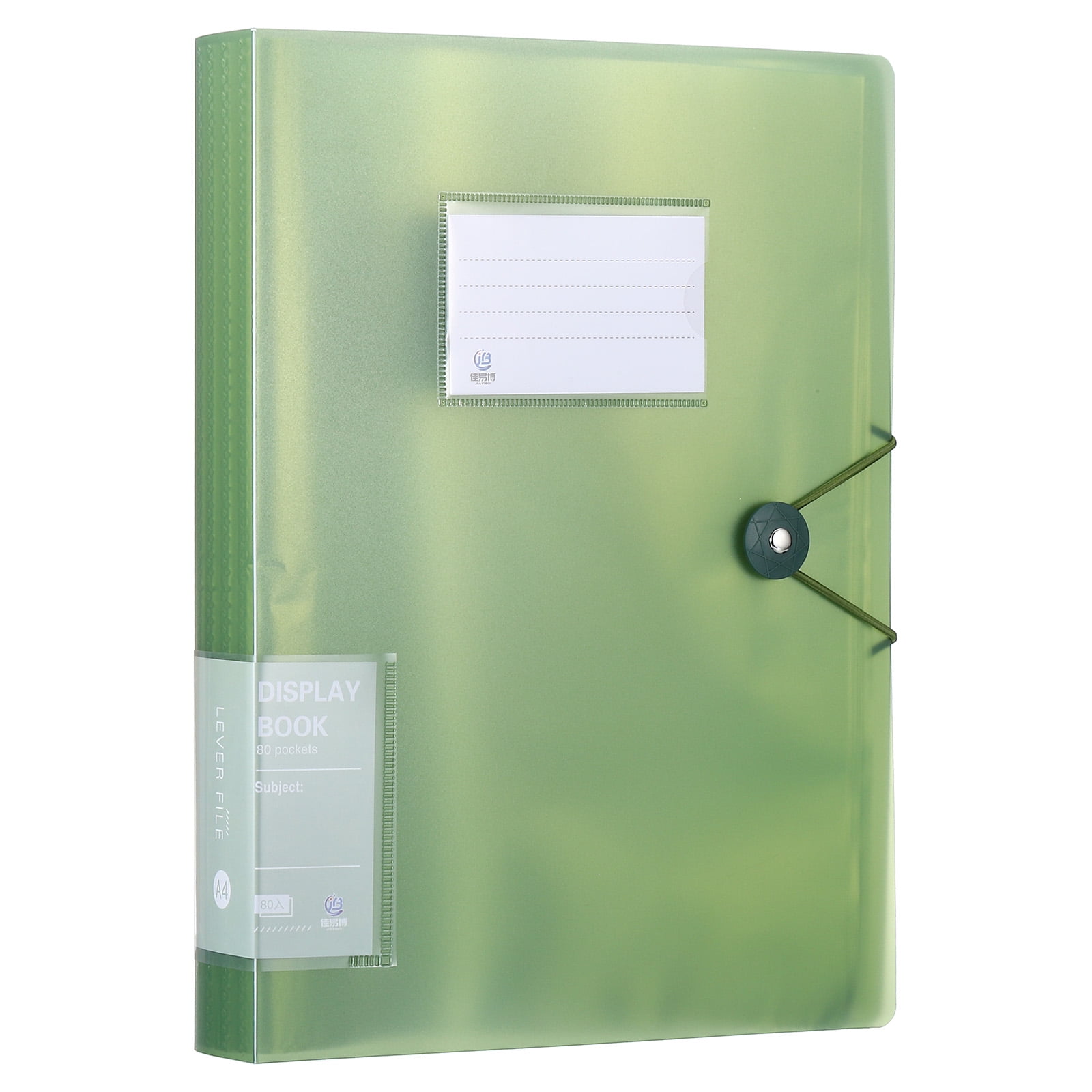 Uxcell 12.1 x 10.6 Inches Portfolio Binder, 1 Pcs 80 Pocket with Clear ...