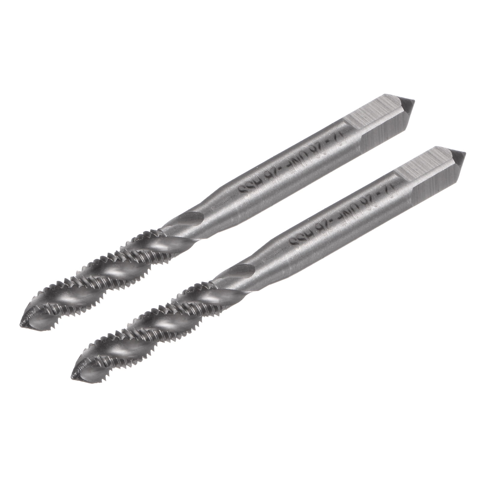 Uxcell 12-28 UNF 2B High Speed Steel(HSS) Uncoated Machine Spiral ...