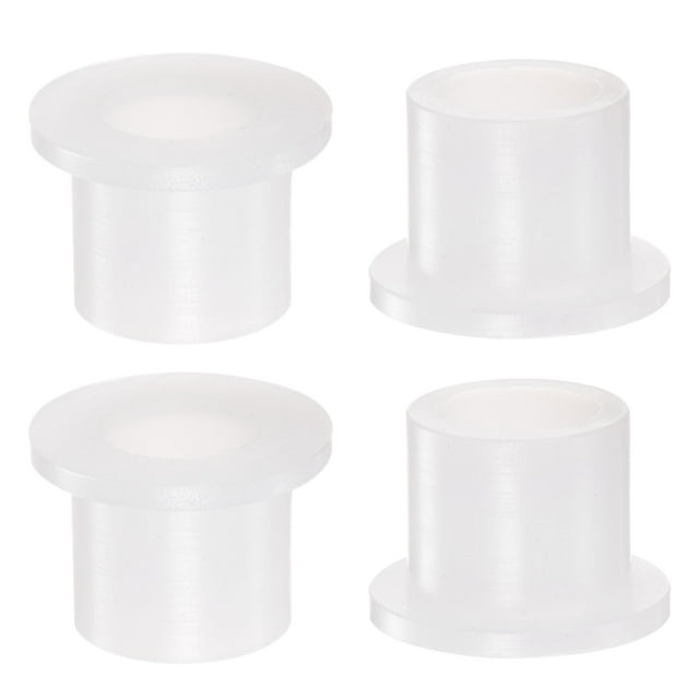 Uxcell 12.2mmx17mmx16mm Flanged Sleeve Bearings Nylon Bushings, White 4 ...