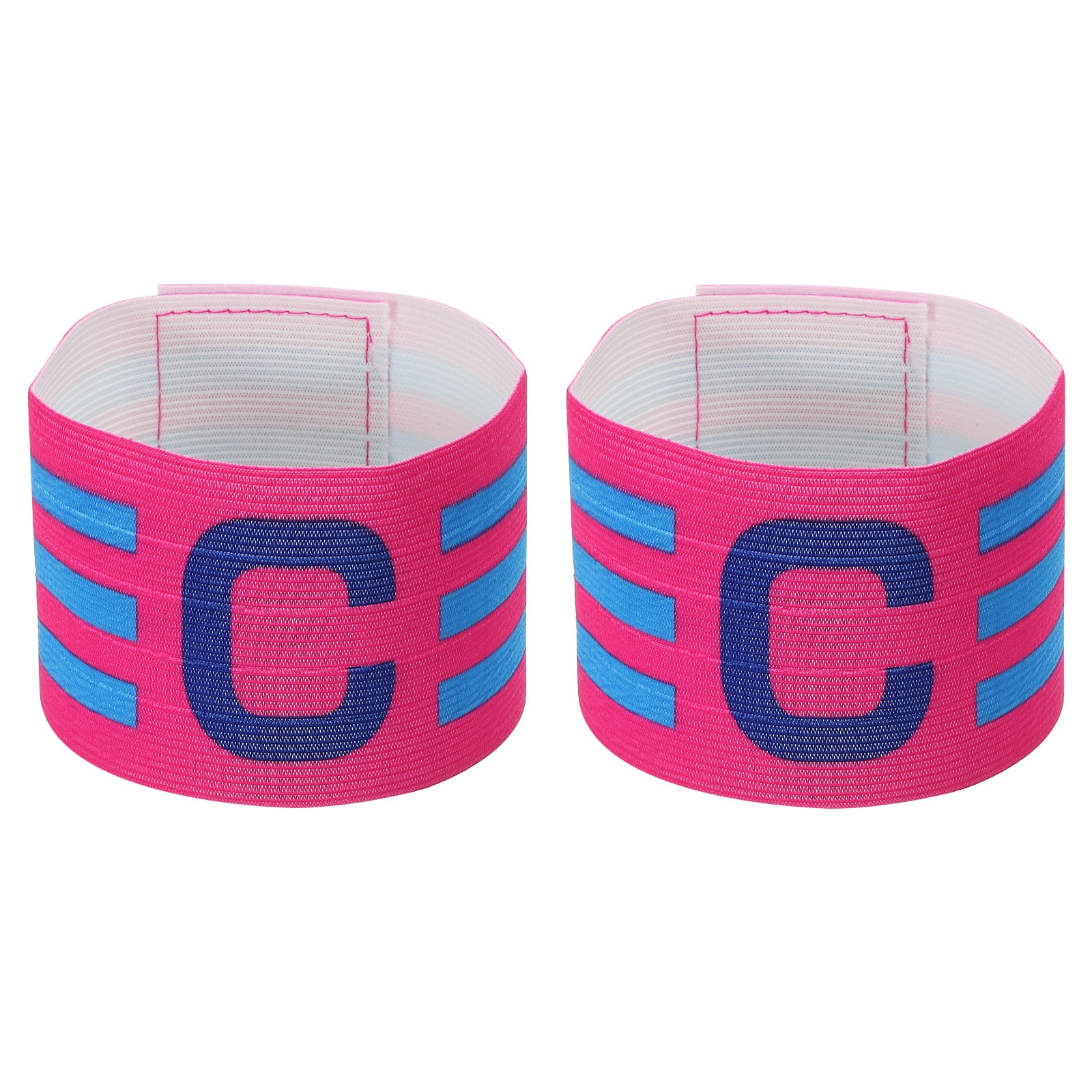 Uxcell 12.2x2.5" Soccer Captain C Armband, 2 Pack Nylon Unisex Elastic ...