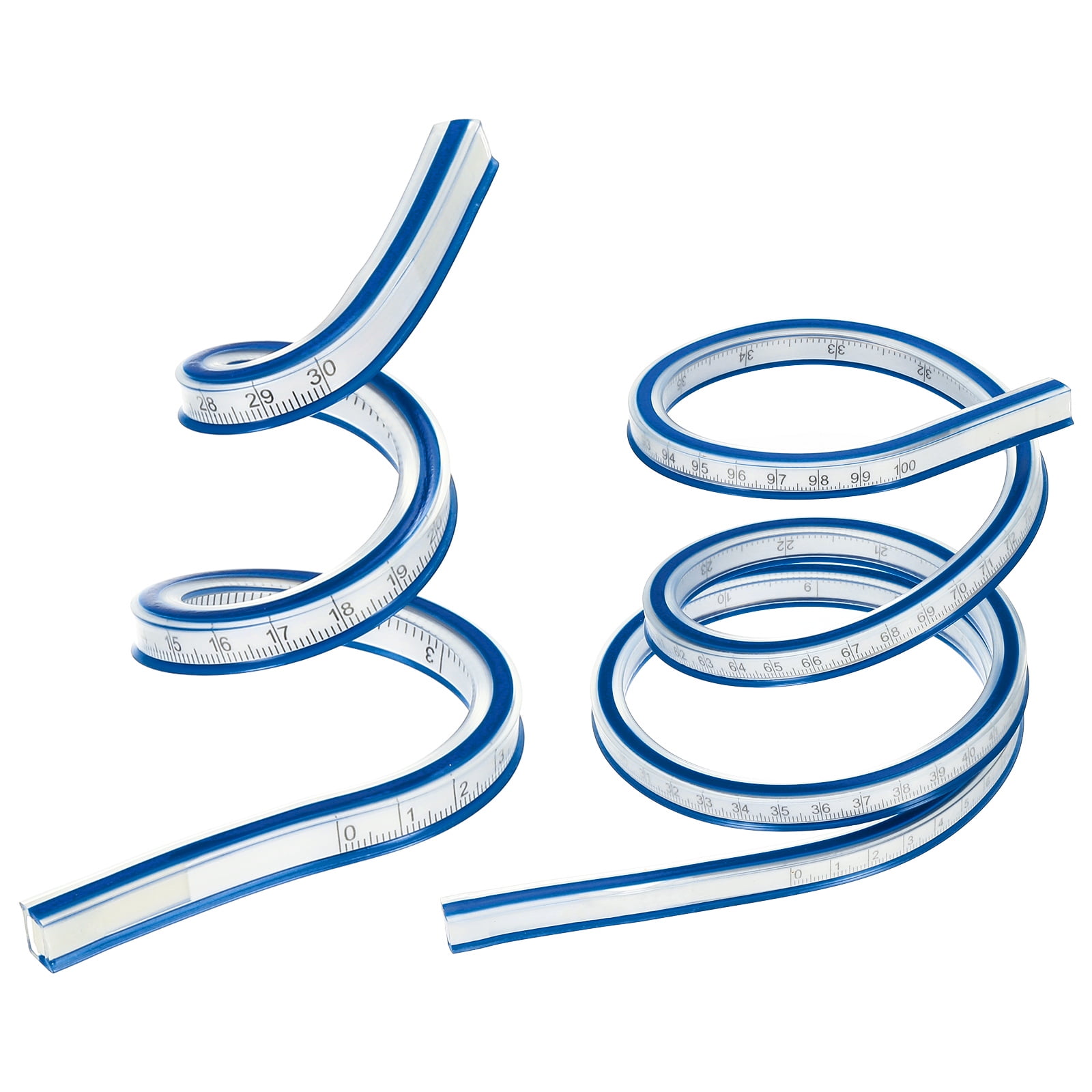 Uxcell 12/40 Inch 30/100cm Flexible Curve Ruler Can Be Bent for Drawing ...