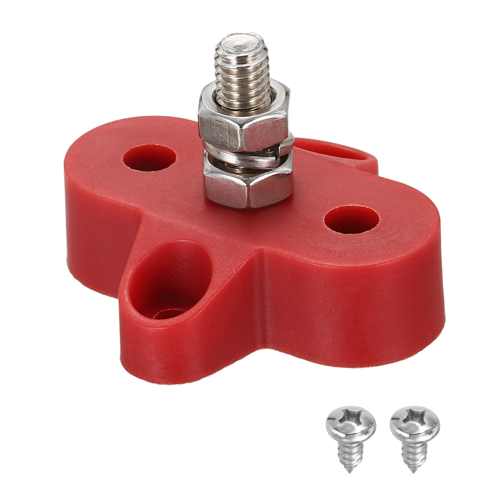 Uxcell 12-48VDC 120A Bus Bar Marine Power Distribution Blocks, 1/4 ...