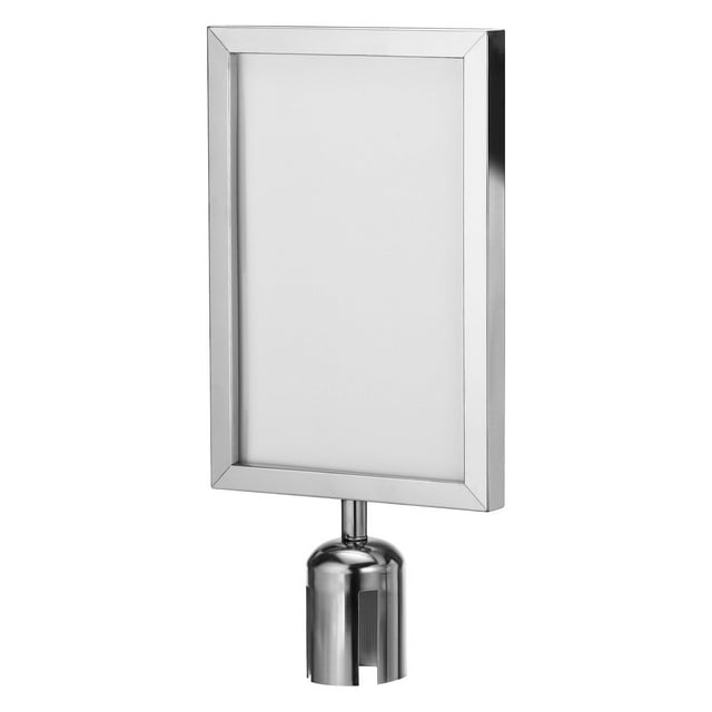 Uxcell 12.4x8.5 Inch Stanchion Sign Holder Stanchion Top Sign Frame ...