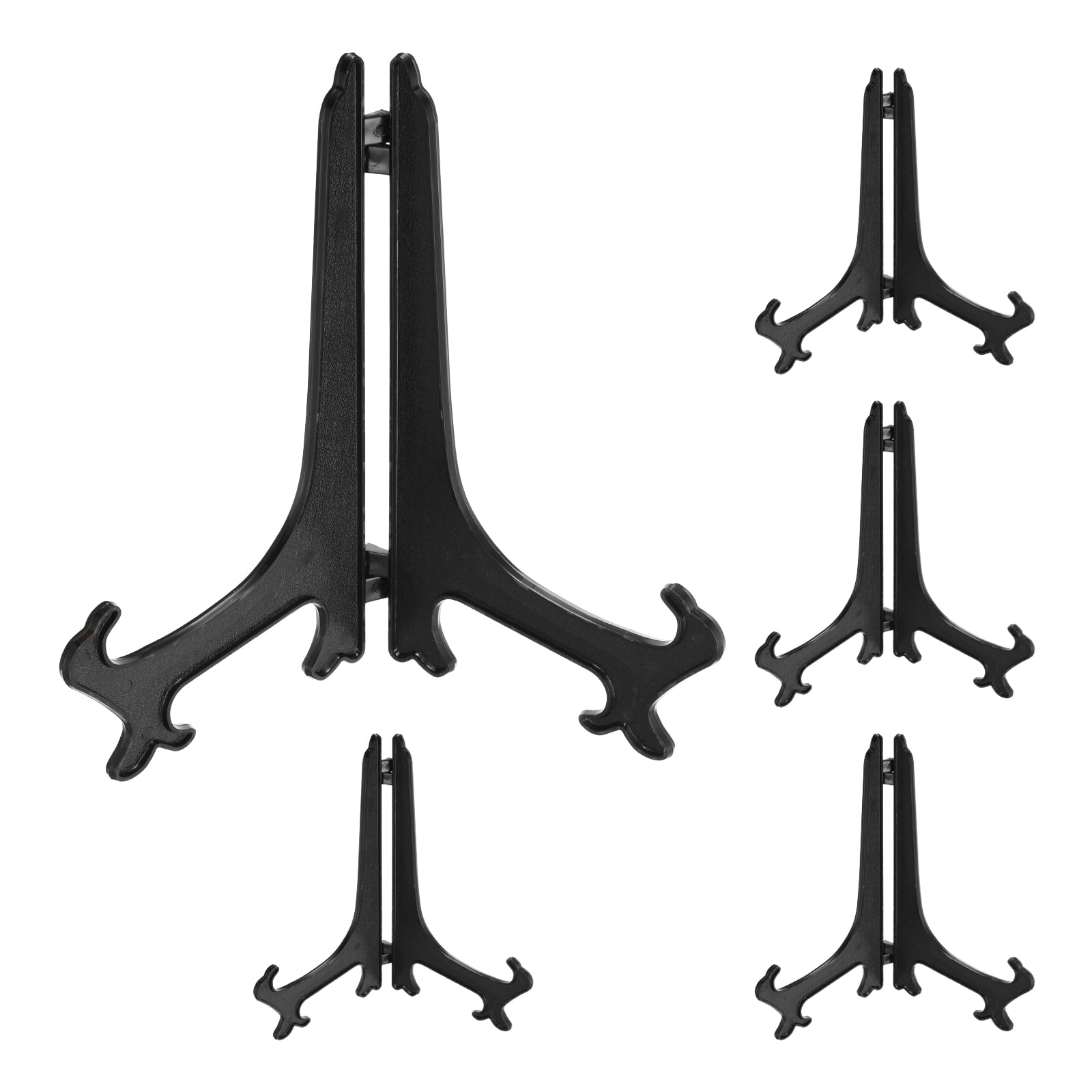 Uxcell 12" Acrylic Plate Stands for Display Stand Plate Holder Black ...
