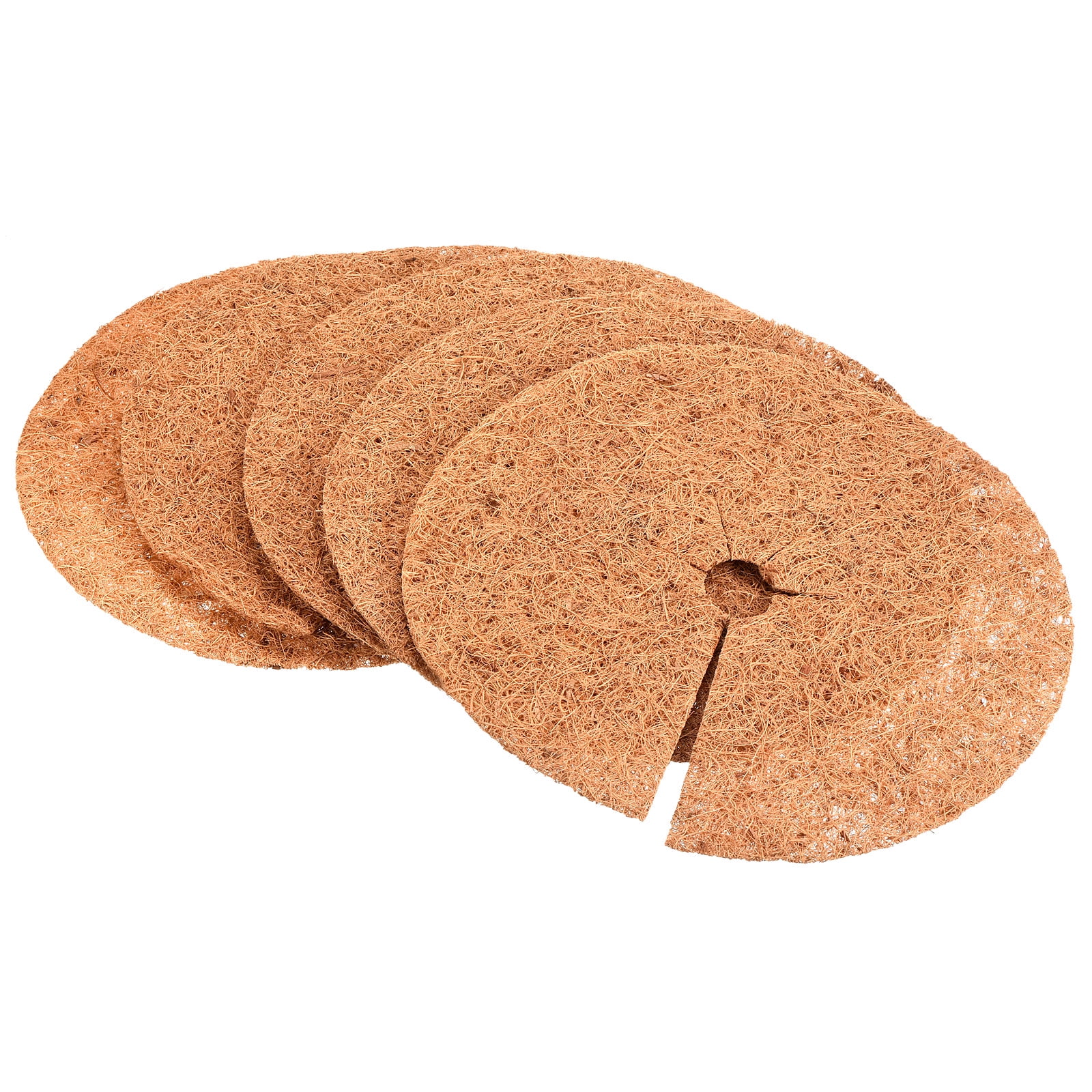 Uxcell 12" Coconut Fiber Mulch Ring Mat Tree Protector Root Soil Cover ...