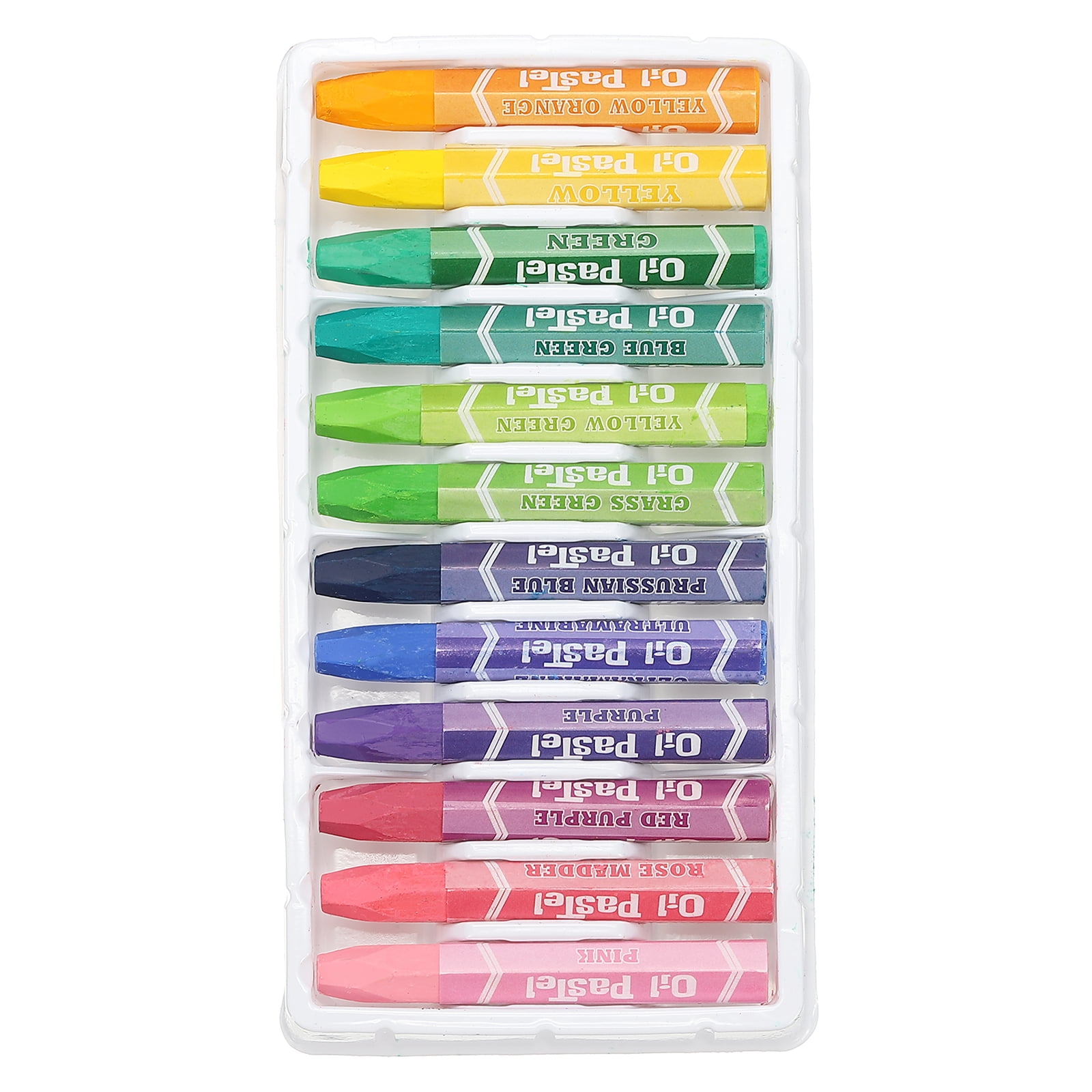 Uxcell 12 Colors Oil Pastels, Soft Oil Crayons Vibrant and Creamy ...