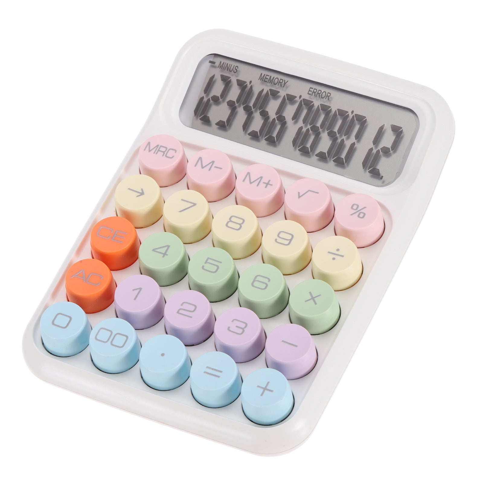 Uxcell 12 Digit Cute Calculator Mechanical Switch Calculators with LED ...