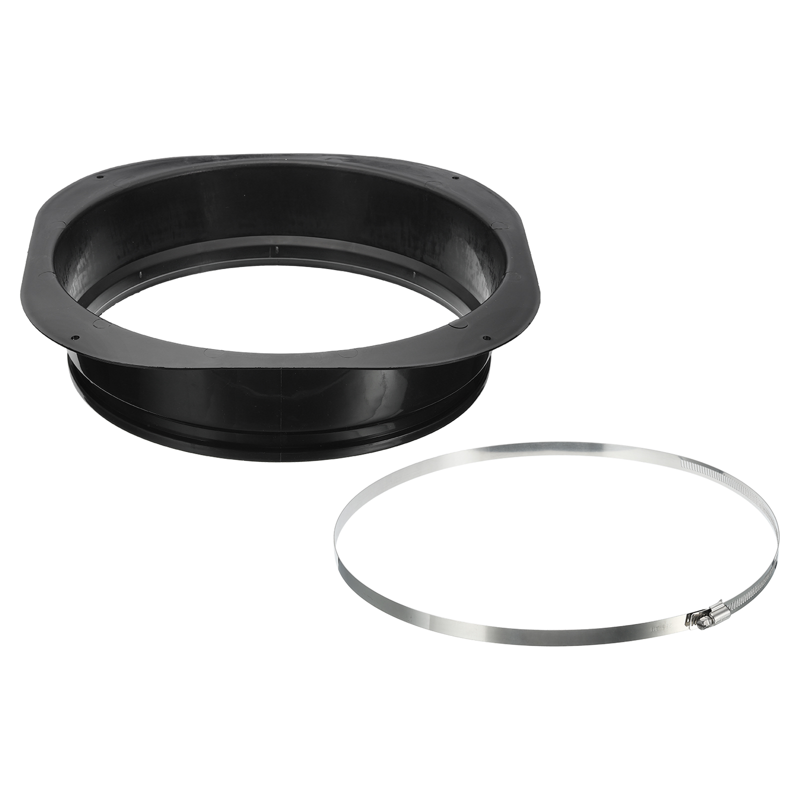 Uxcell 12" Duct Connector Flange Dryer Vent Wall Plate Square to Round ...