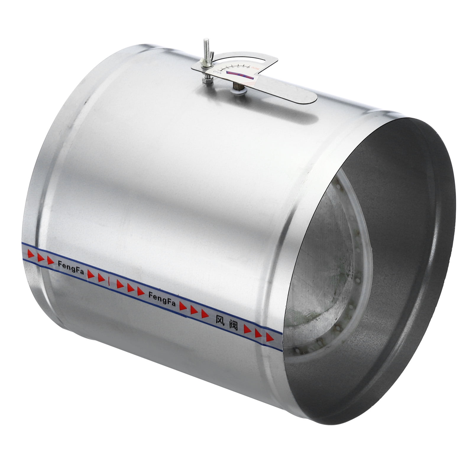 Uxcell 12" HVAC Duct Manual Volume Damper with Sleeve Adjustment ...