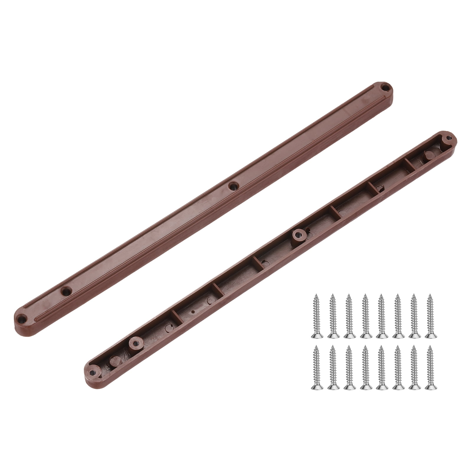 Uxcell 12 Inch Drawer Slides Plastic Guide Rails Side Mounted Rails ...