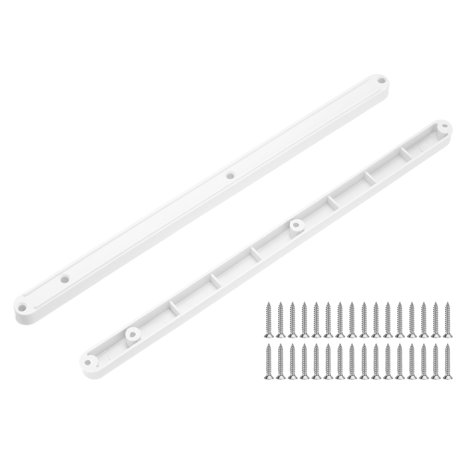 Uxcell 12 Inch Drawer Slides Plastic Guide Rails Side Mounted Rails ...
