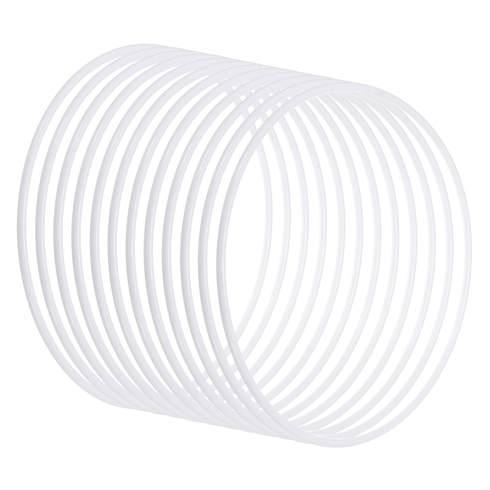 Uxcell 12 Inch Dream Catcher Rings, 12 Pcs Plastic Macrame Wreath ...