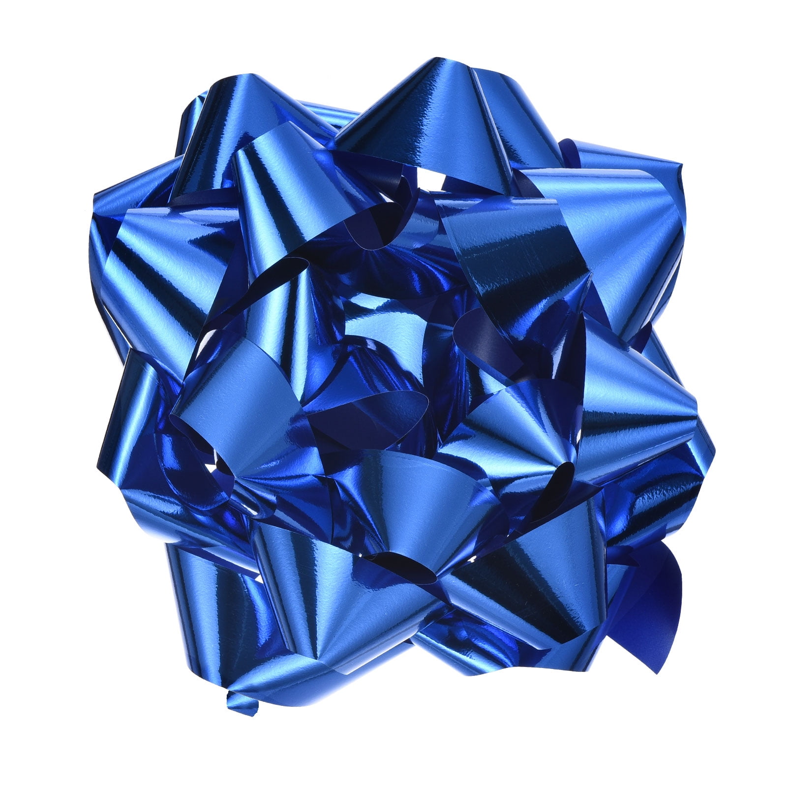 Uxcell 12 Inch Large Gift Bow Metallic Christmas Bows Bright Blue for ...