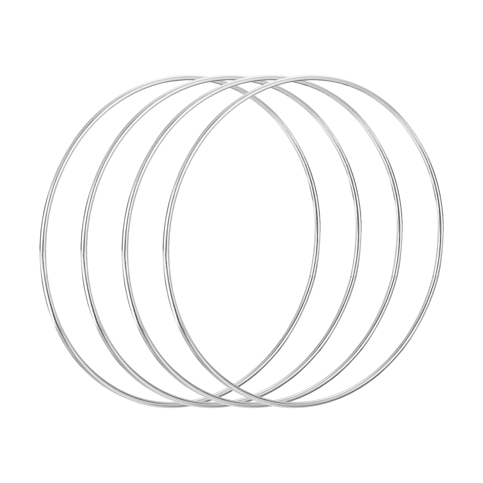 Uxcell 12 Inch Metal Floral Hoop Wreath Macrame Crafts Rings for DIY ...