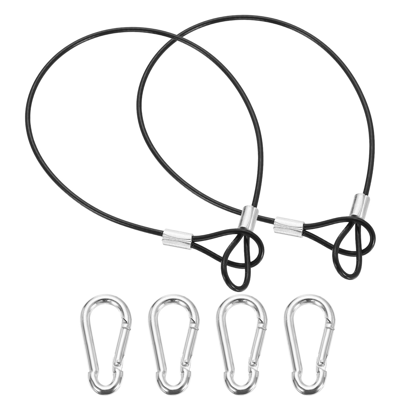 Uxcell 12 Inch Safety Cable Lock, 2 Pcs 304 Stainless Steel Security ...