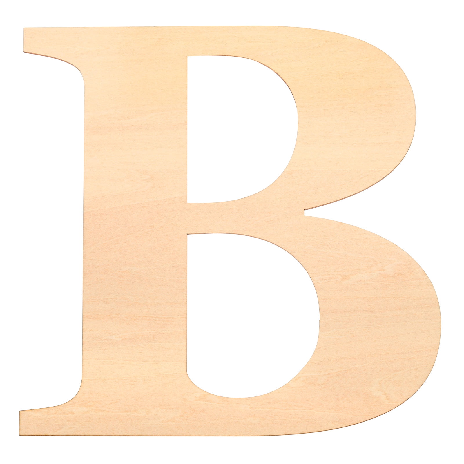 Uxcell 12 Inch Wooden Letter Letter B Shape Cutout Unfinished Large ...