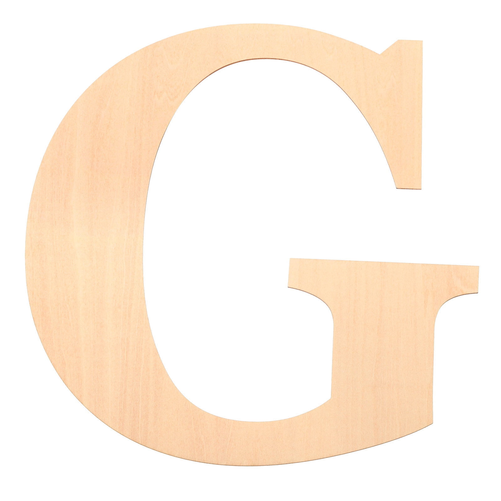 Uxcell 12 Inch Wooden Letter Letter G Shape Cutout Unfinished Large ...