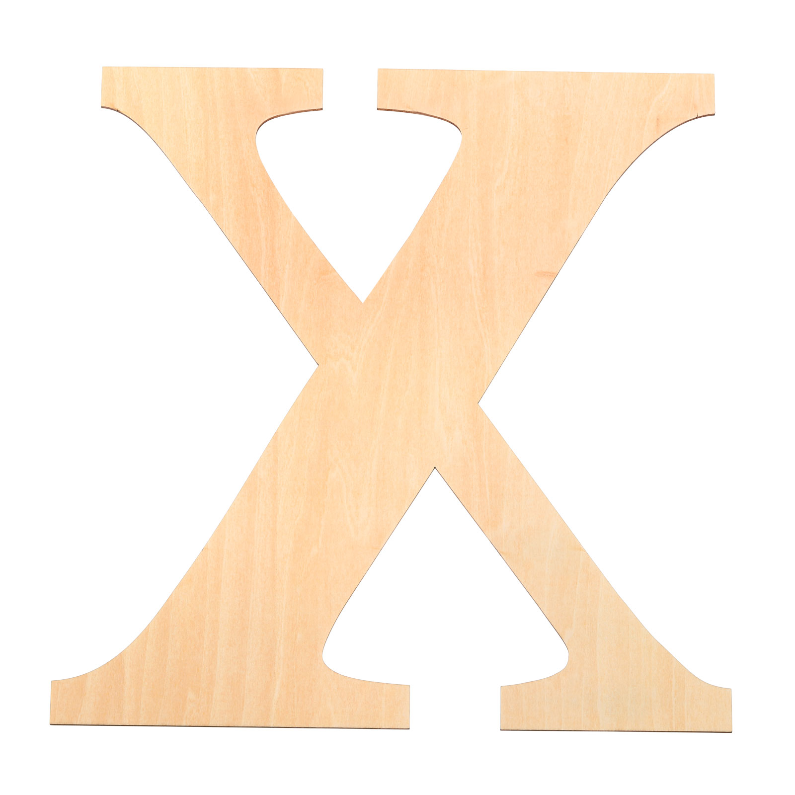 Uxcell 12 Inch Wooden Letter Letter X Shape Cutout Unfinished Large ...