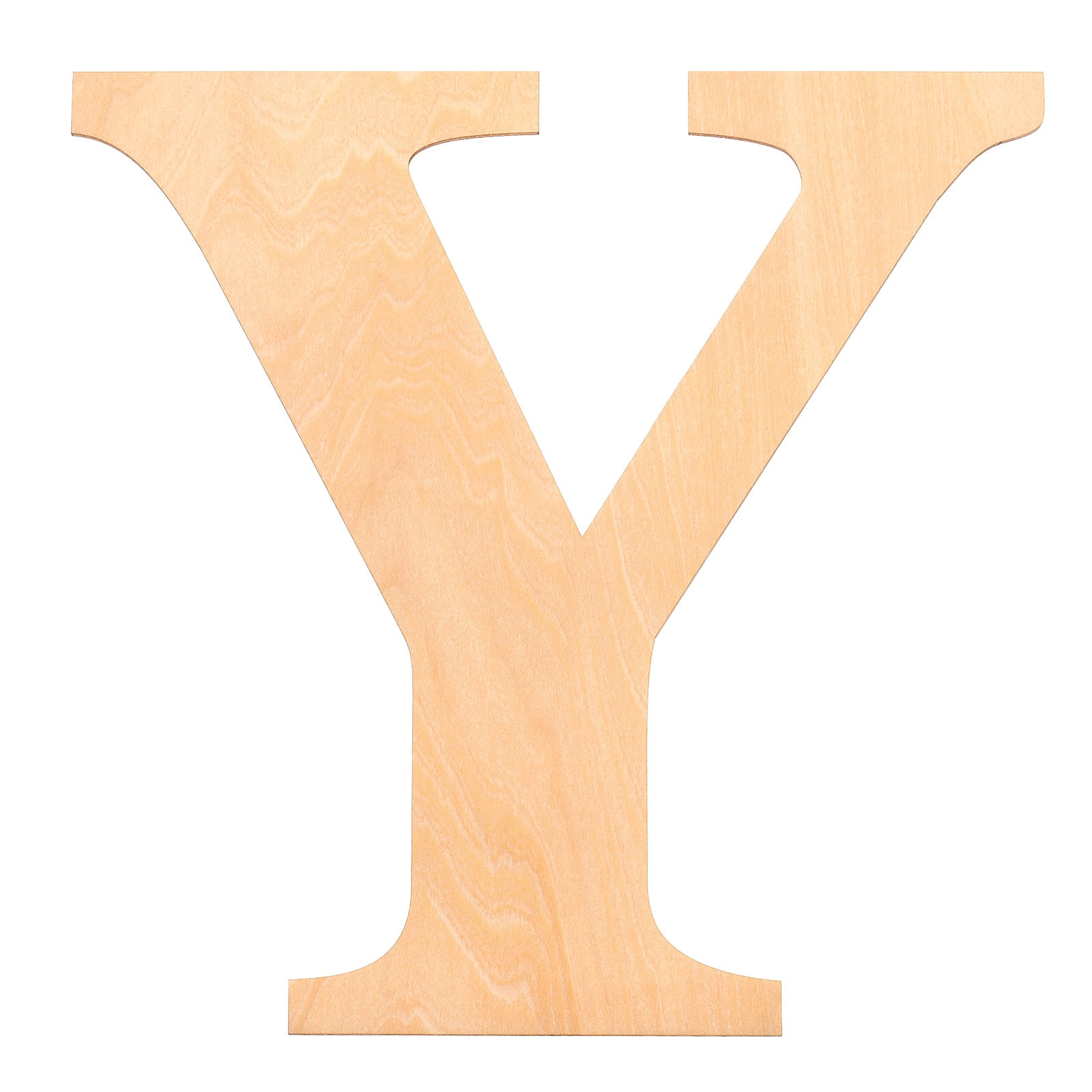 Uxcell 12 Inch Wooden Letter Letter Y Shape Cutout Unfinished Large ...