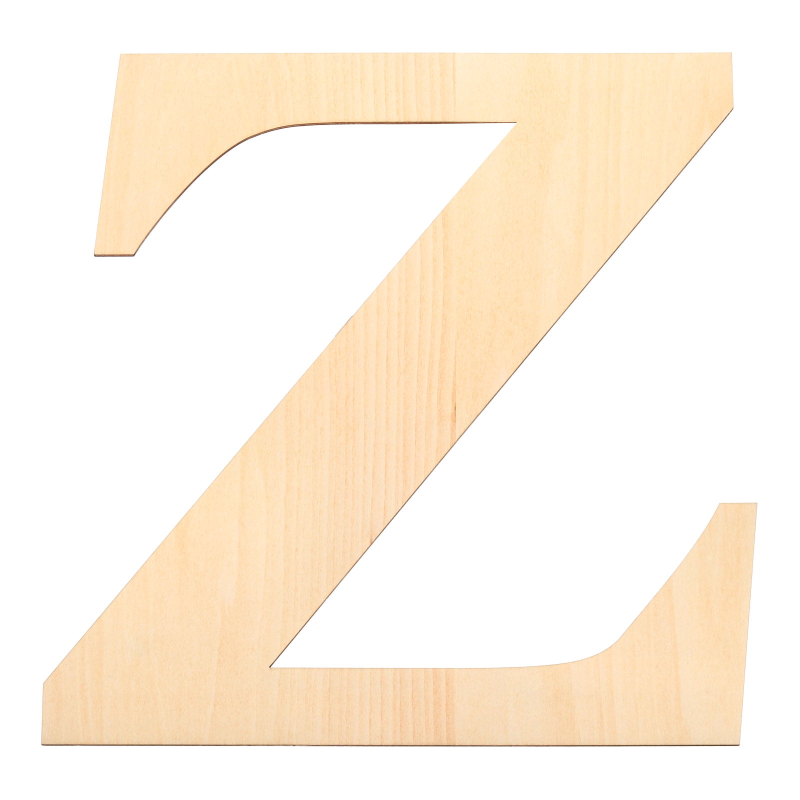 Uxcell 12 Inch Wooden Letter Letter Z Shape Cutout Unfinished Large ...