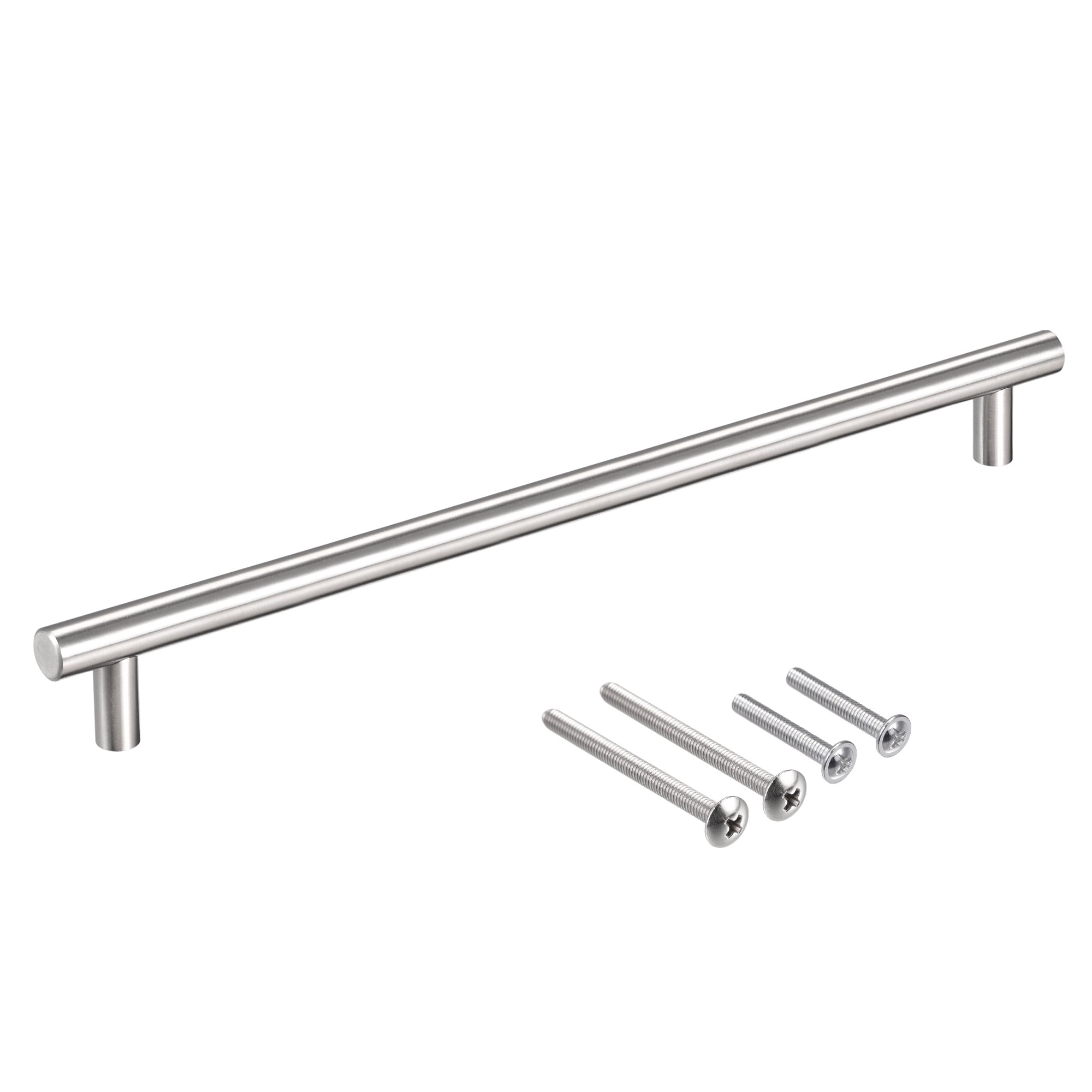 Uxcell 12" Length 7.6" Hole Center Stainless Steel T Bar Pull Handle ...