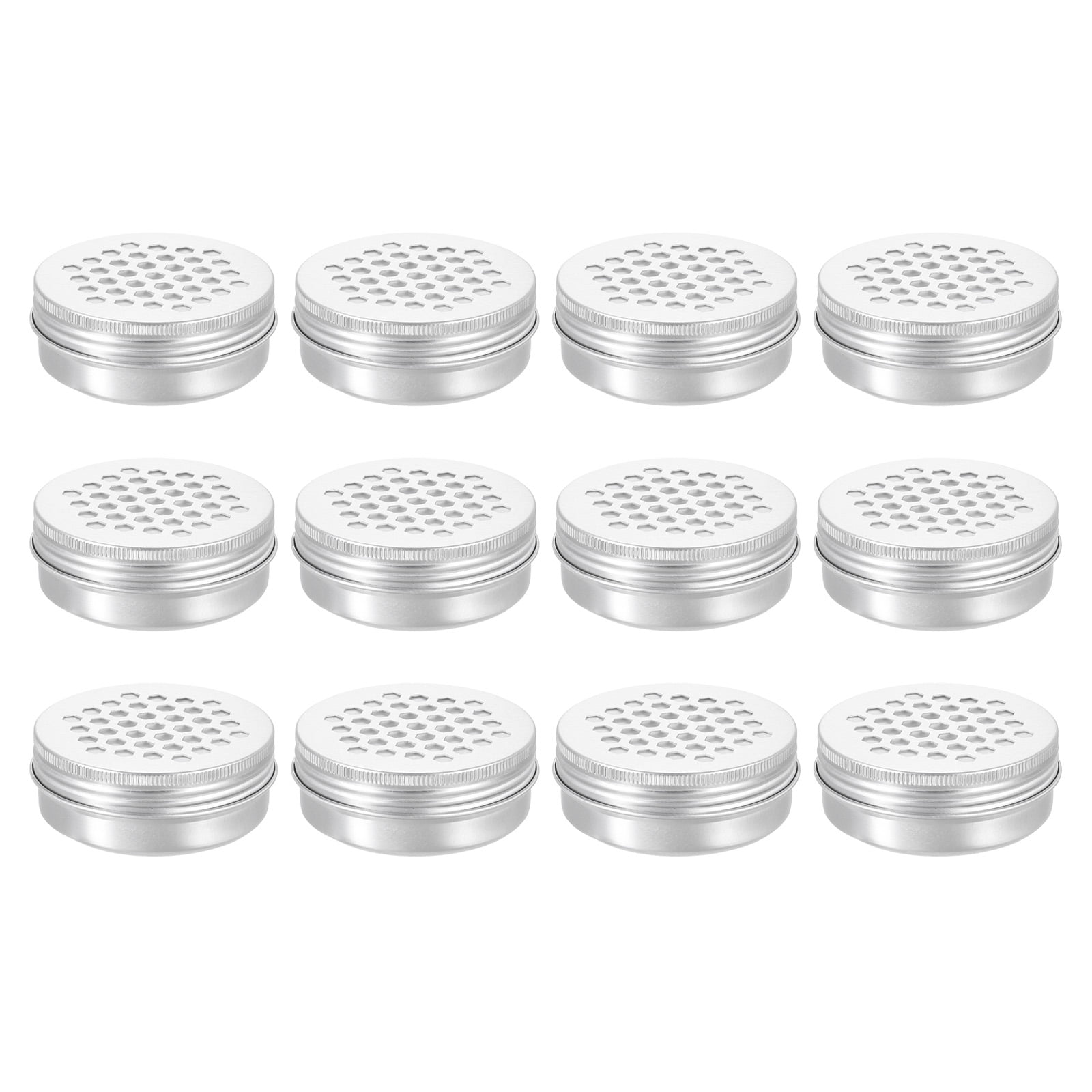 Uxcell 12 PCS Hollow Aluminium Tins 2oz/60ml Aluminium Tins with Hollow ...
