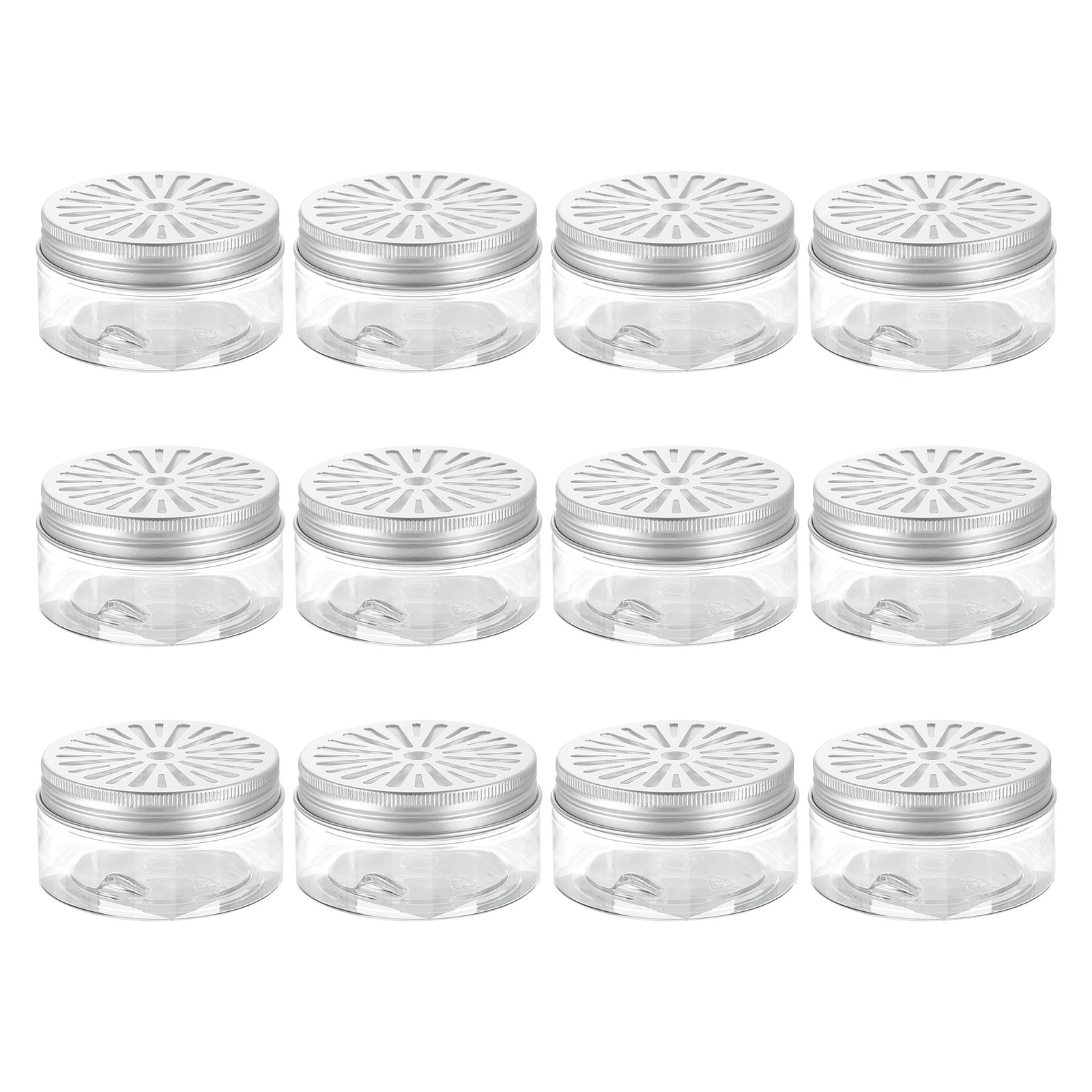 Uxcell 12 PCS Hollow Aluminium Tins 3oz/80ml Air Freshener Tins Hollow ...
