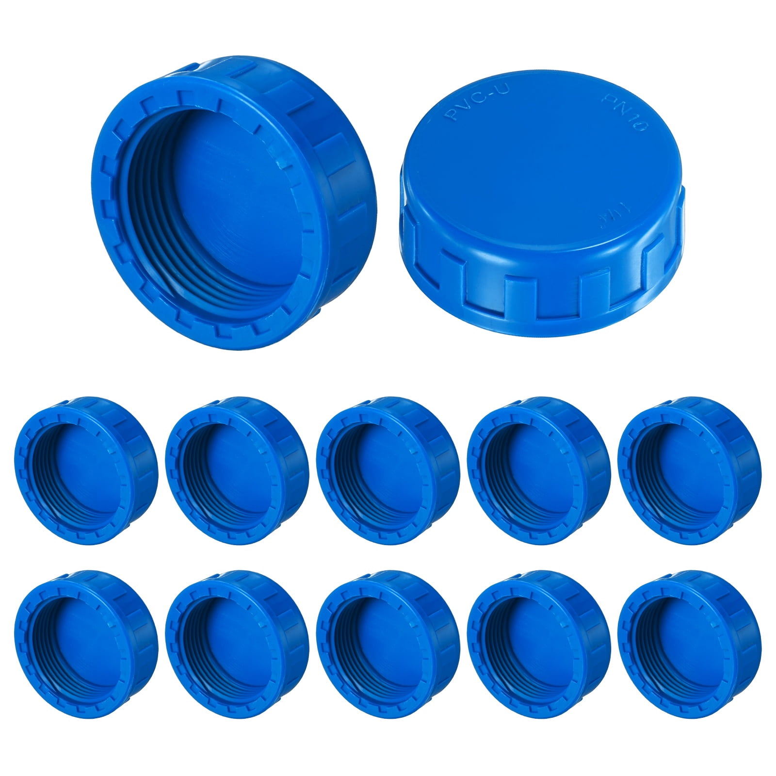 Uxcell 12-Pack 1-1/4 Inch UPVC Sprinkler Cap, Female Thread Sprinkler ...