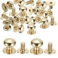 Uxcell 12 Pack 10*11*10mm Rivets for Leather Round Head Rivets Metal ...