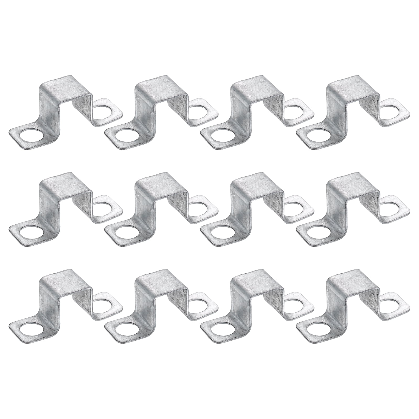 Uxcell 12 Pack 18x24 mm U Shaped Connector Bracket, Square Tube Strap ...