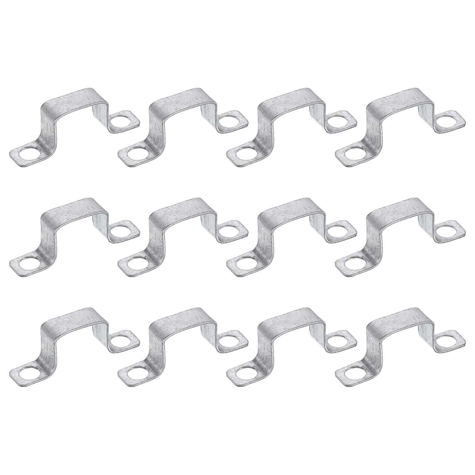 Uxcell 12 Pack 32x27 mm U Shaped Connector Bracket, Square Tube Strap ...