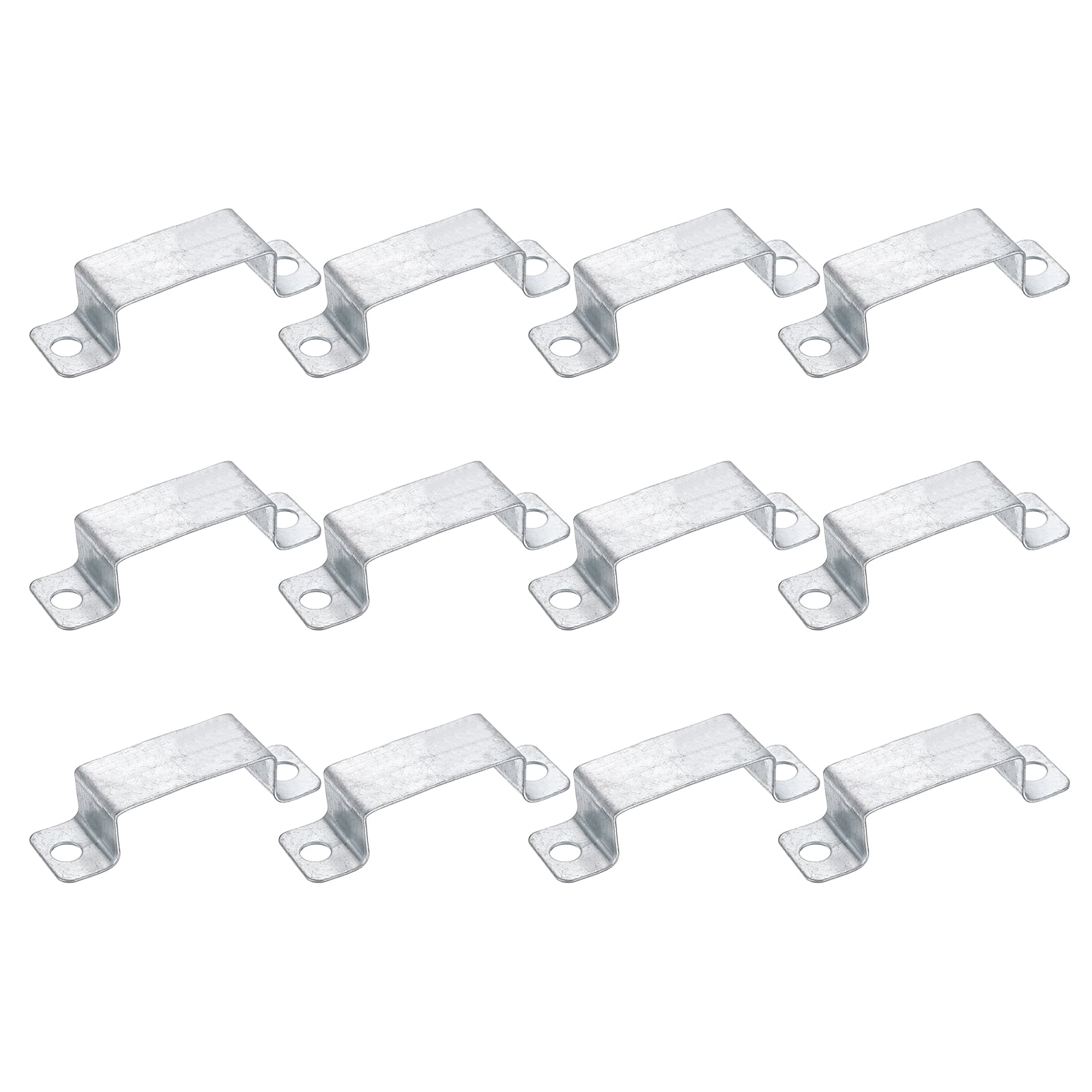 Uxcell 12 Pack 71x27 mm U Shaped Connector Bracket, Square Tube Strap ...