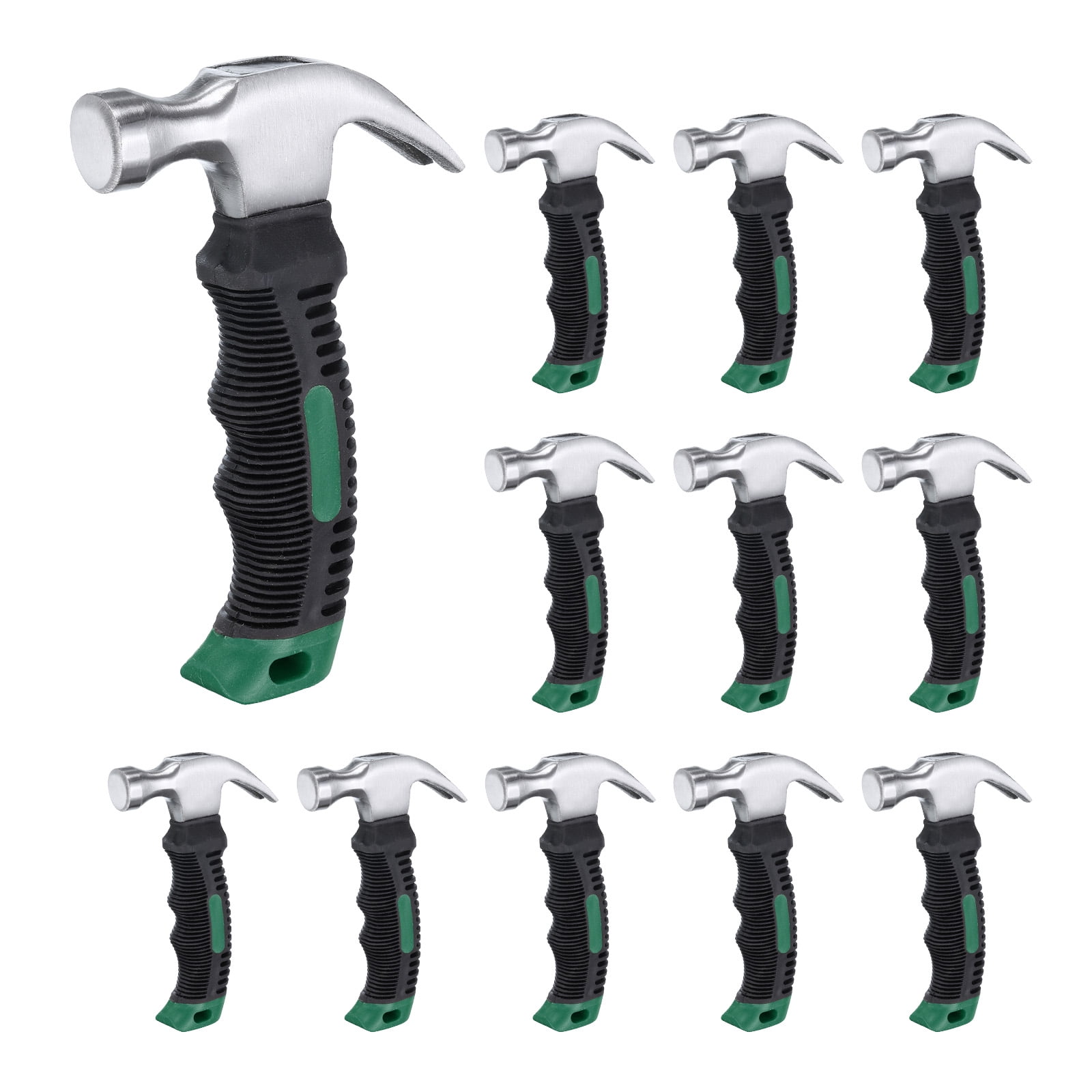 Uxcell 12 Pack 9 Oz Stubby Claw Hammer Small Mini Forged Steel Rip Claw ...