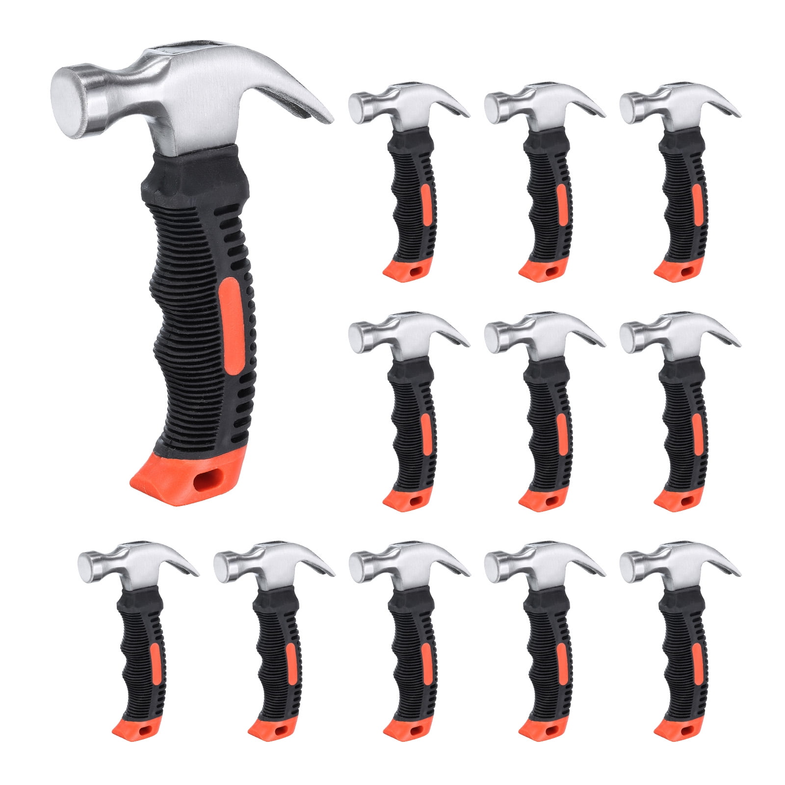 Uxcell 12 Pack 9 Oz Stubby Claw Hammer Small Mini Forged Steel Rip Claw ...