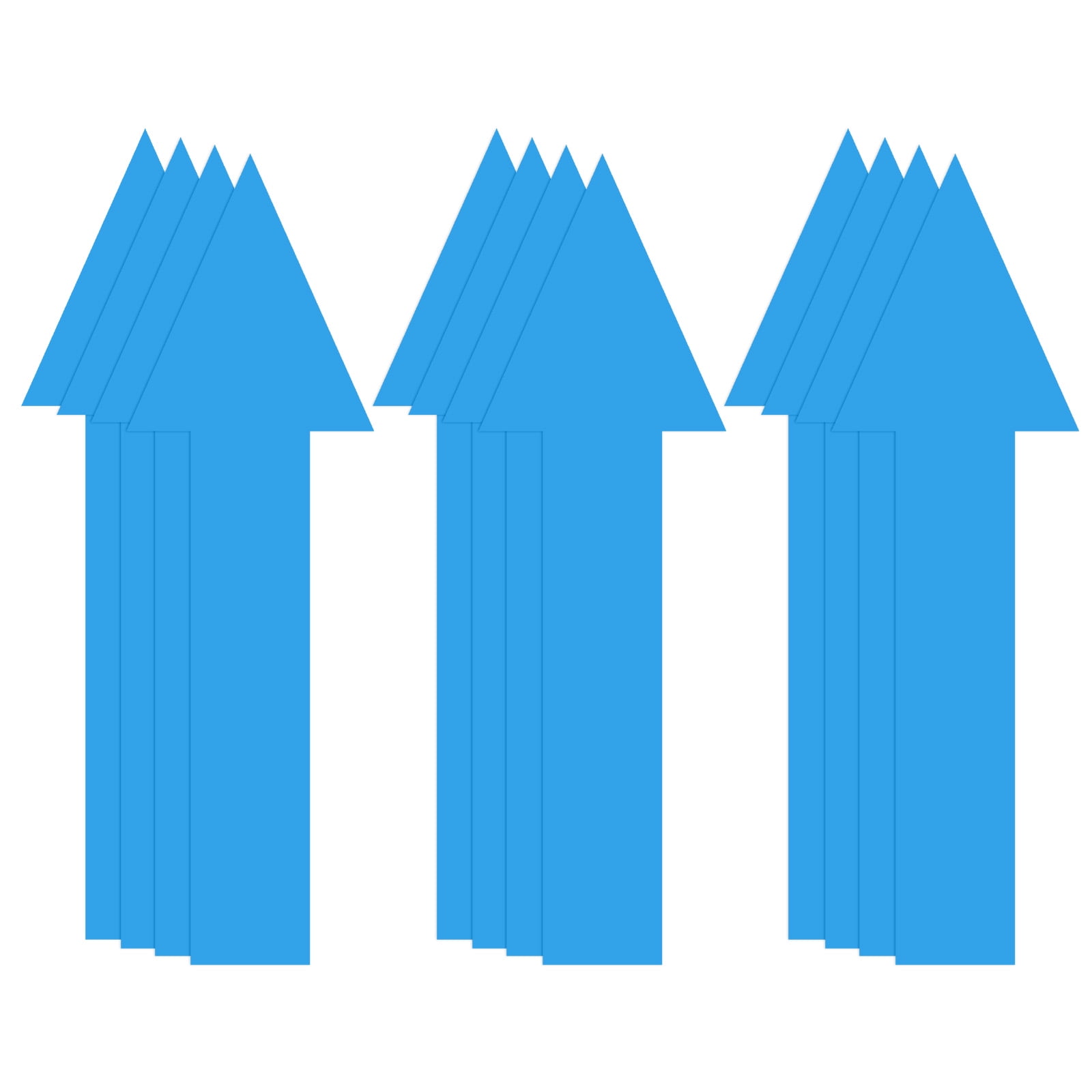 Uxcell 12-Pack Arrow Sticker, 6 Inch PVC Self Adhesive Arrow Sign for ...