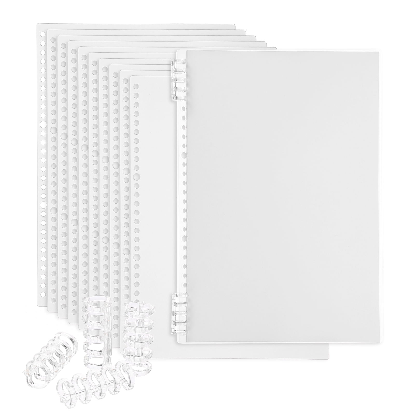 Uxcell 12 Pack Binding Covers, A4(11.8x8.5 Inch) 22 Mil Plastic ...