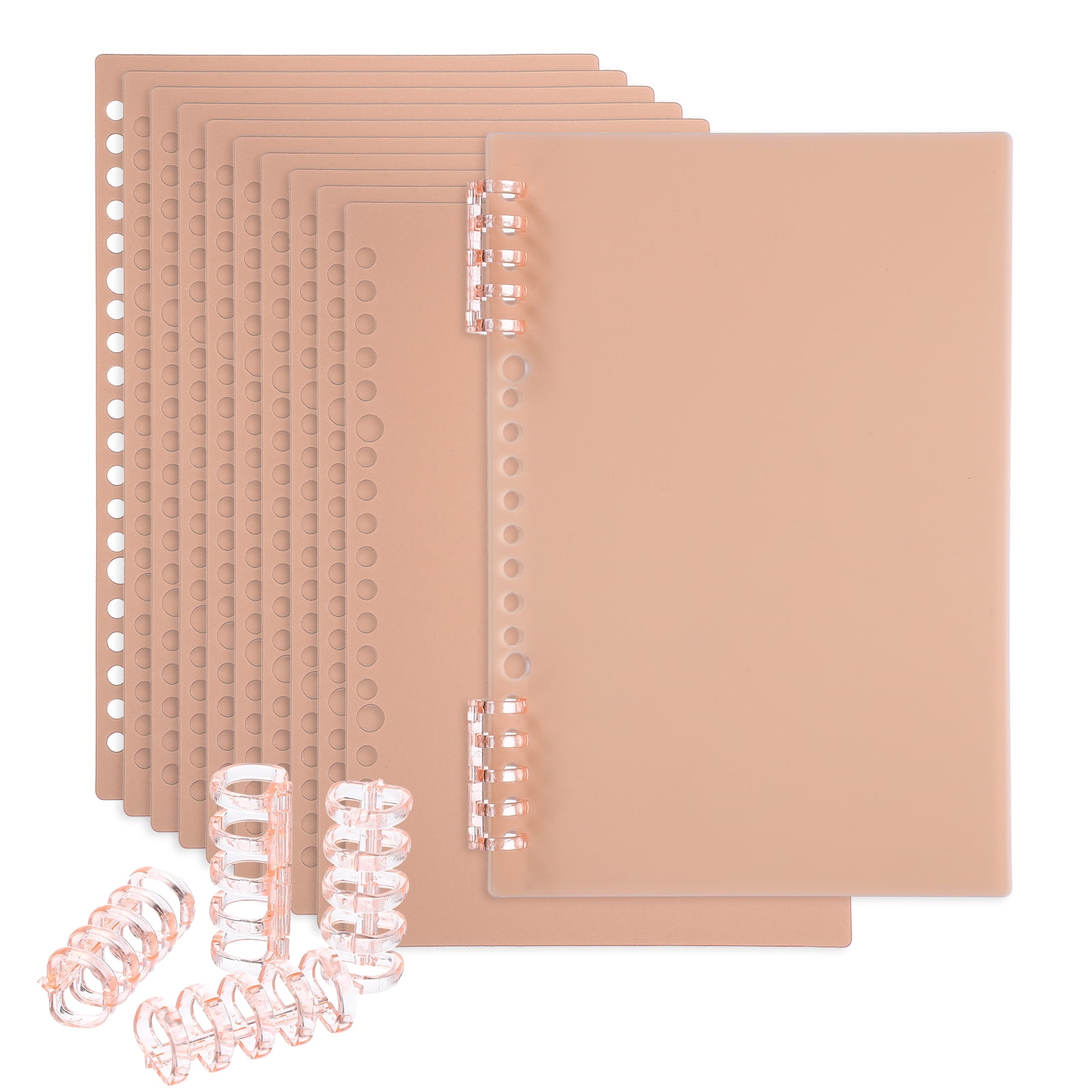 Uxcell 12 Pack Binding Covers, A5(8.4x5.7 Inch) 22 Mil Plastic Notebook ...