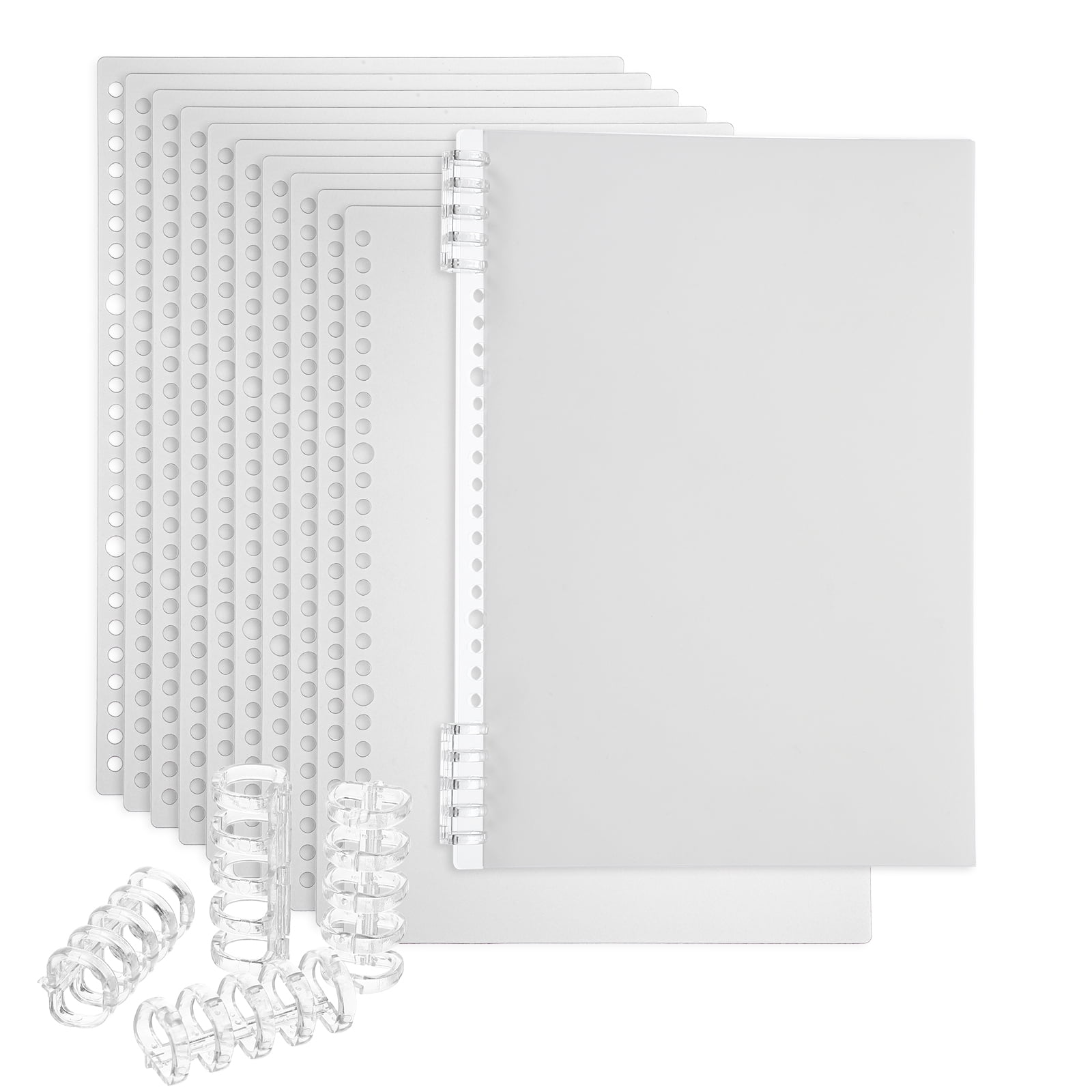 Uxcell 12 Pack Binding Covers, B5(10.3x7.2 Inch) 22 Mil Plastic ...