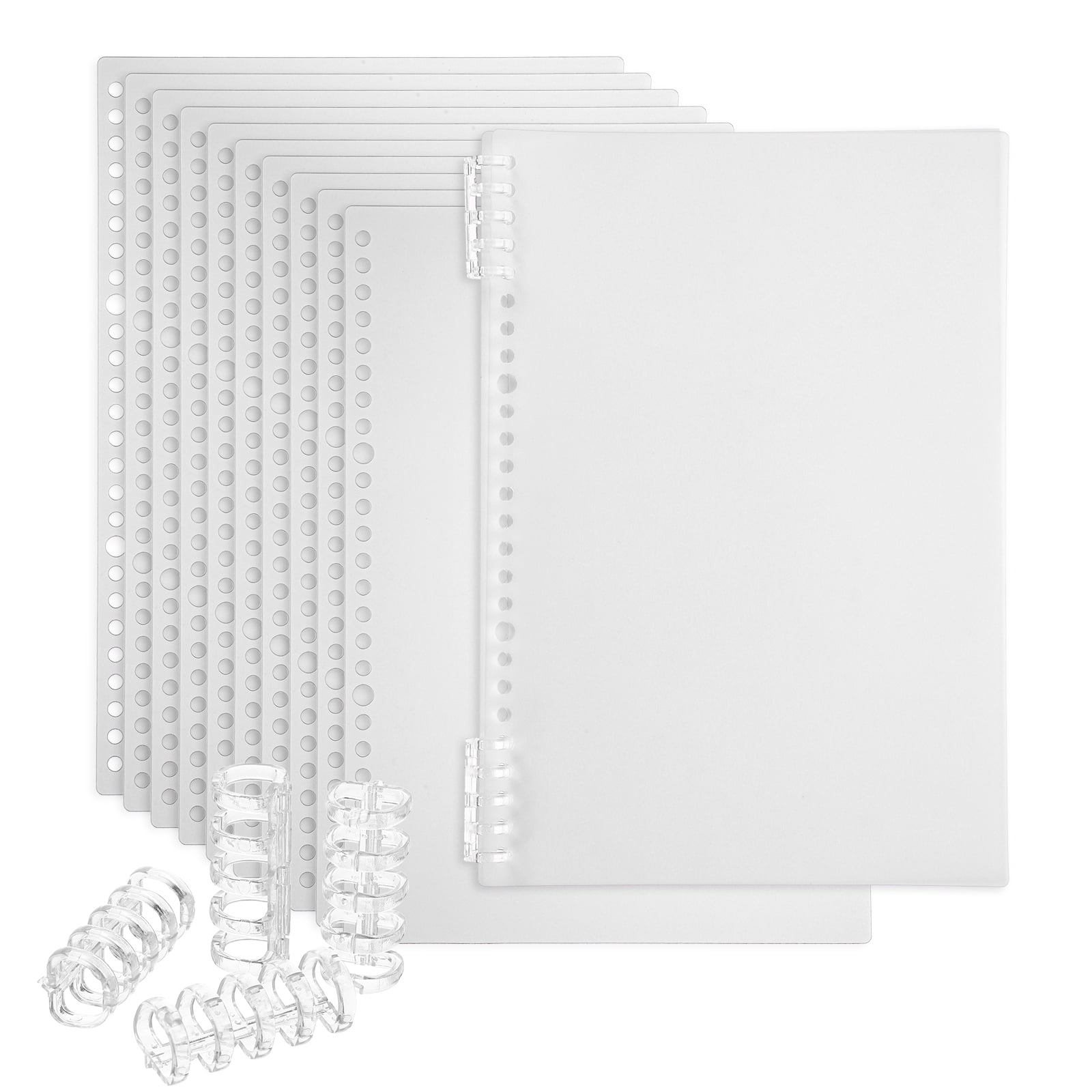 Uxcell 12 Pack Binding Covers, B5(10.3x7.2 Inch) 22 Mil Plastic ...