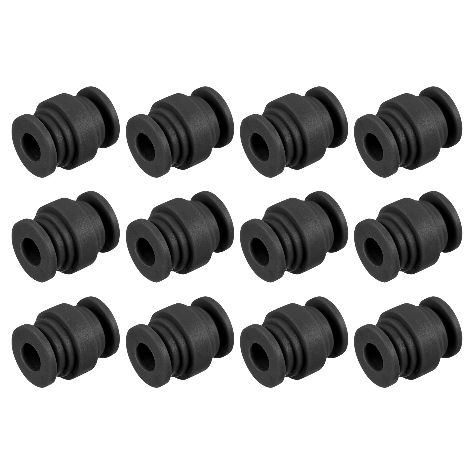 Uxcell 12 Pack Black Vibration Shock Absorption Damping Rubber Balls ...