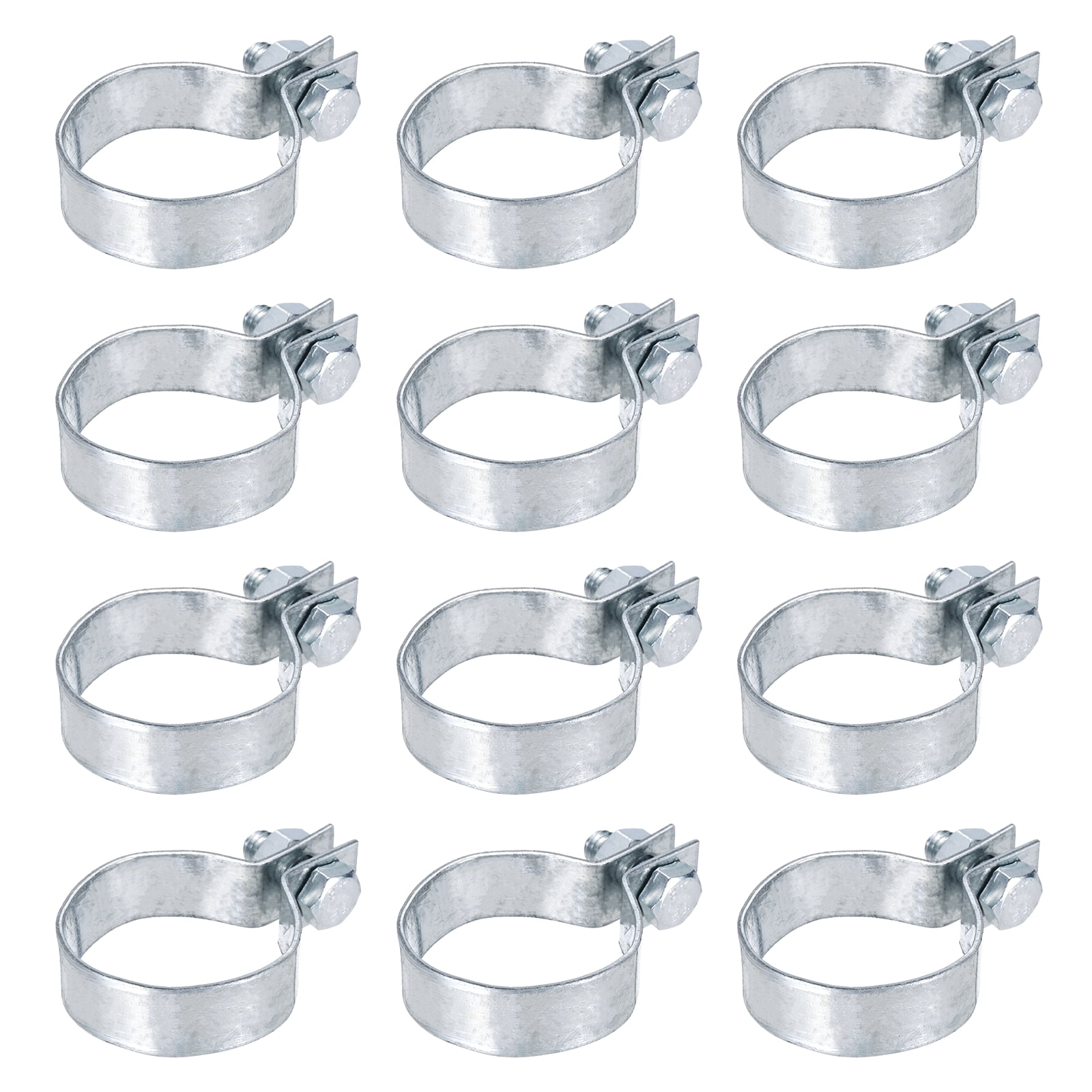 Uxcell 12 Pack Brace Bands Chain Link Fence, Galvanized Steel Tension ...