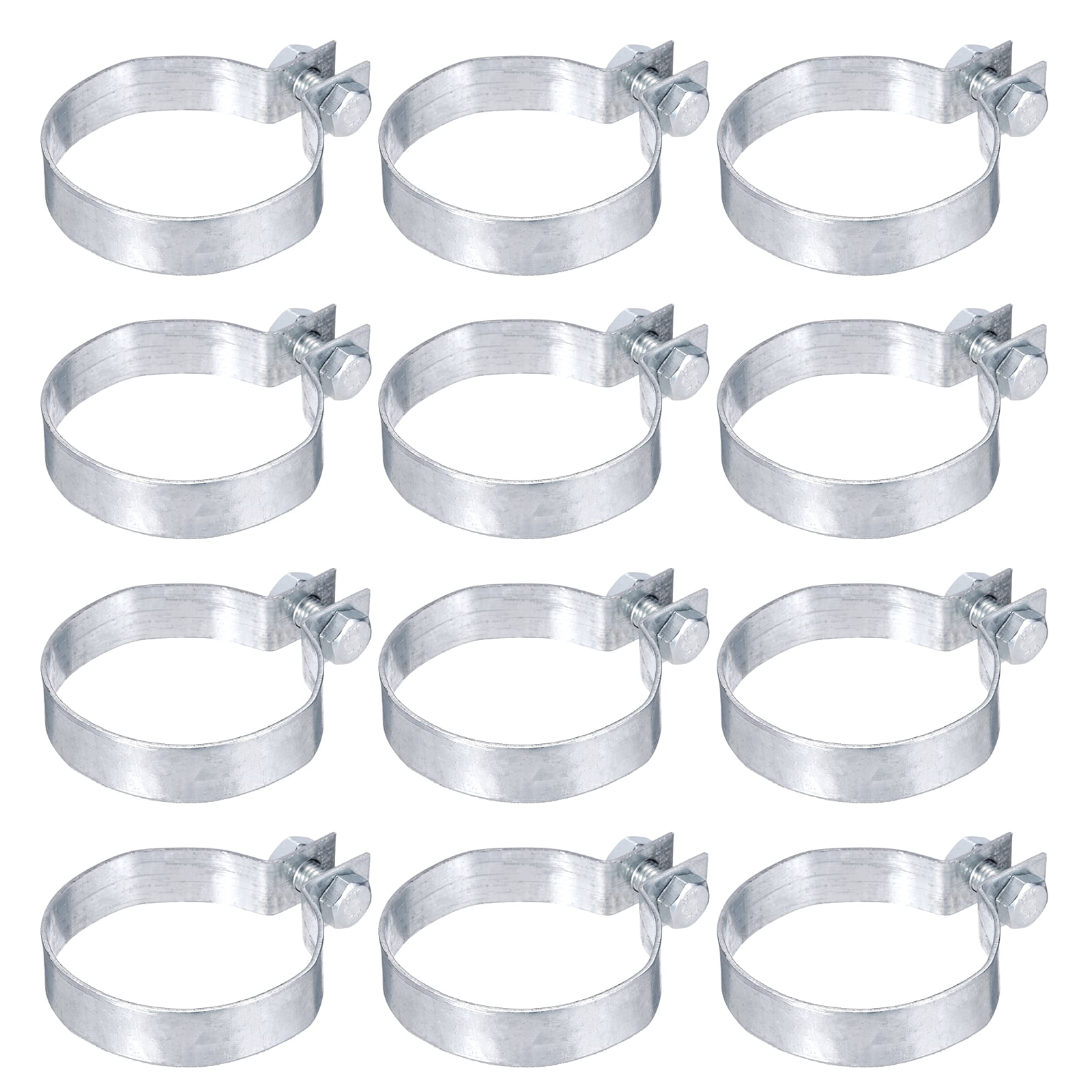 Uxcell 12 Pack Brace Bands Chain Link Fence, Galvanized Steel Tension ...