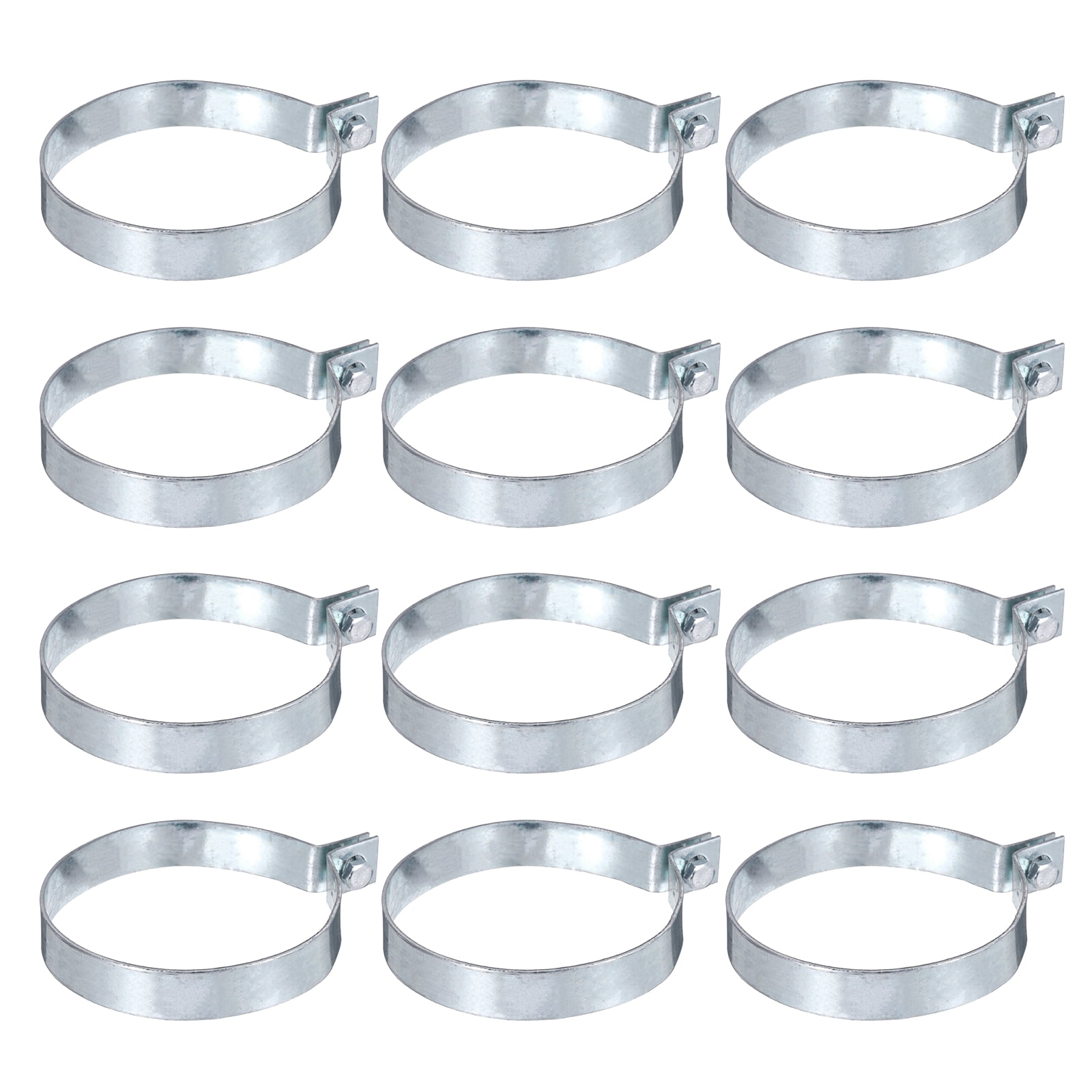 Uxcell 12 Pack Brace Bands Chain Link Fence, Galvanized Steel Tension ...
