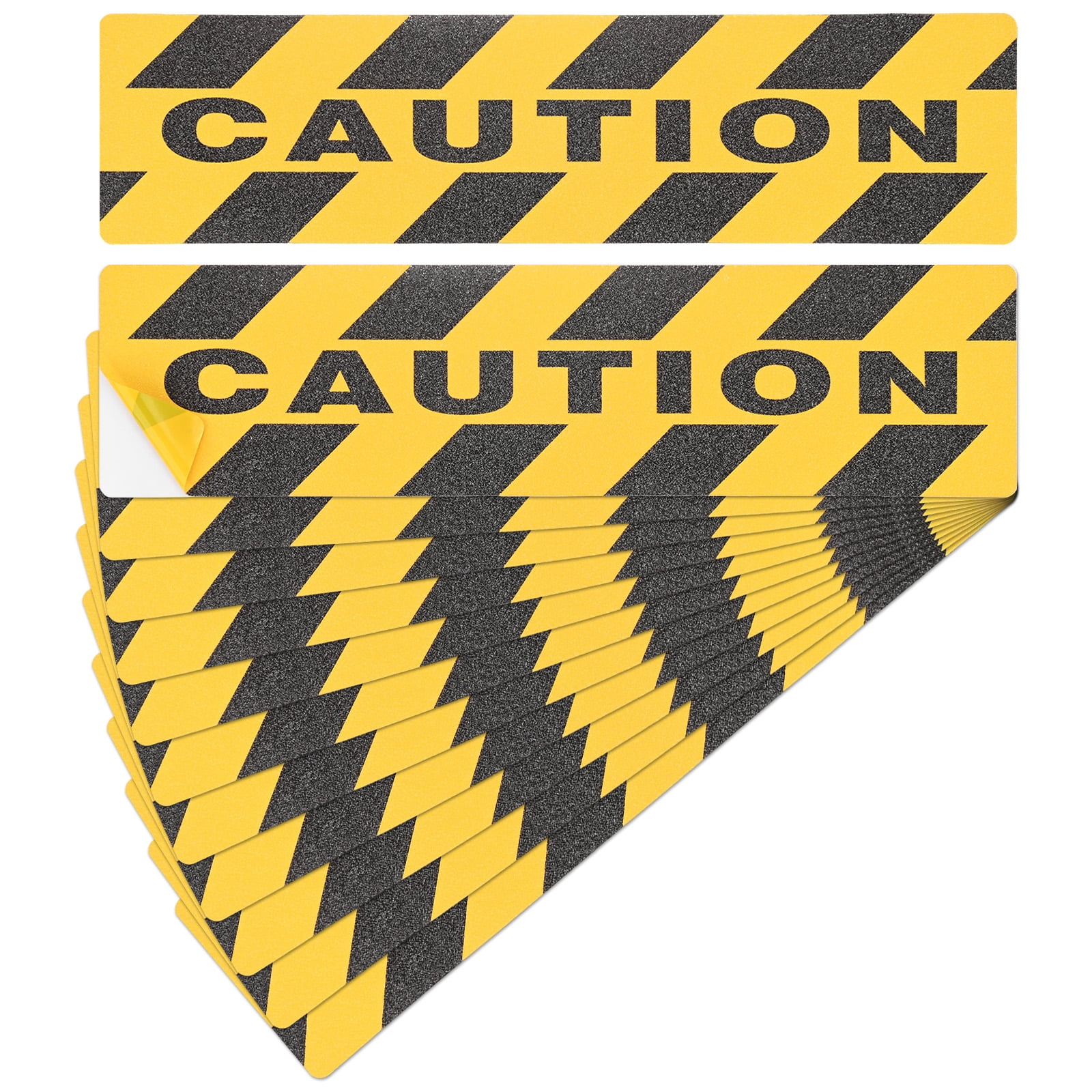 Uxcell 12-Pack CAUTION Floor Decals Stickers 6 x 24 Inch CAUTION Sign ...