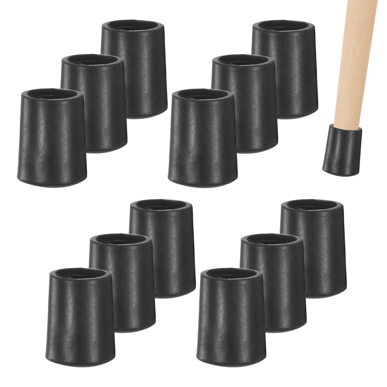 Uxcell 12 Pack Chair Leg Caps 5/16 inch Polyvinyl Chloride Chair Leg ...