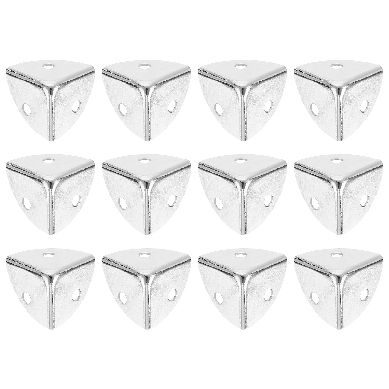 Uxcell 12 Pack Decorative Box Corner Cover, 18mm Metal Edge Guard ...