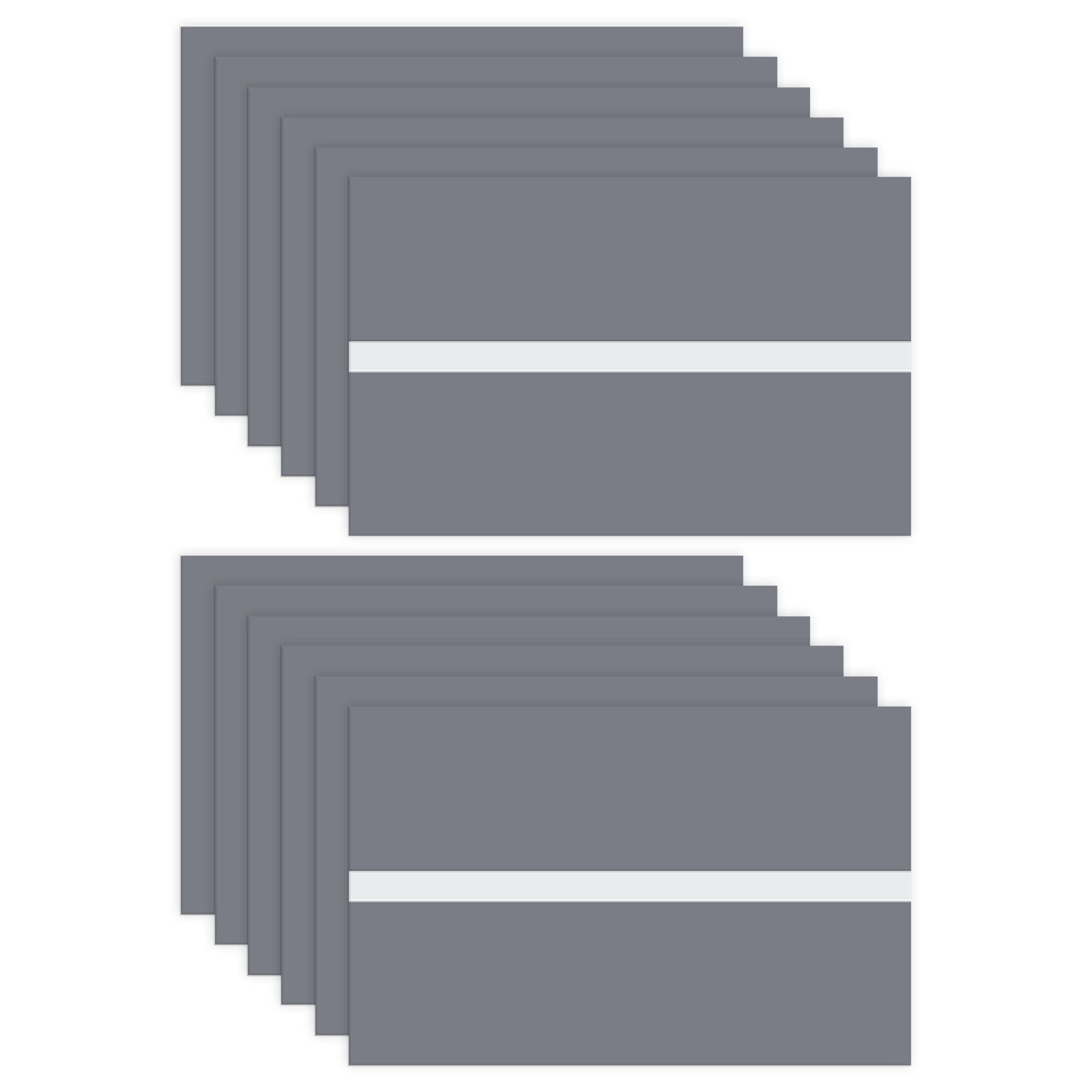 Uxcell 12-Pack Double Color Laser Engraving Blanks 7x11 Inch,1.3mm[Grey ...